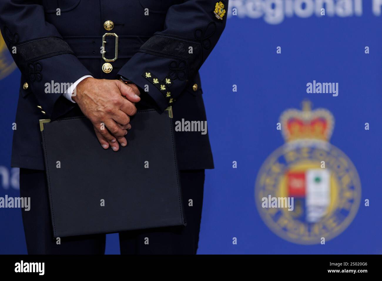 York Regional Police Chief Jim MacSween attends a press conference at ...