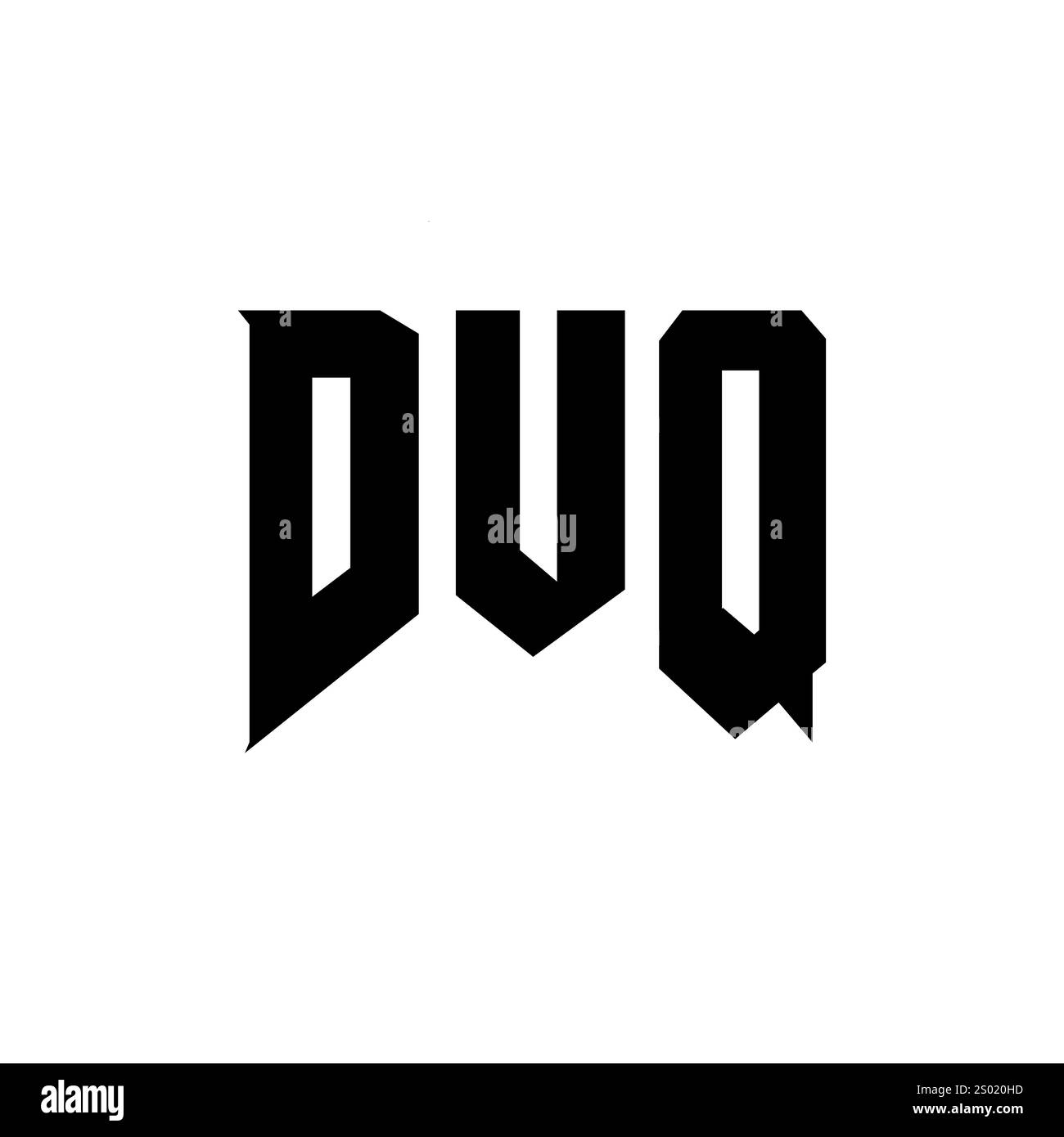 DUQ letter logo design for technology company. DUQ logo design black ...