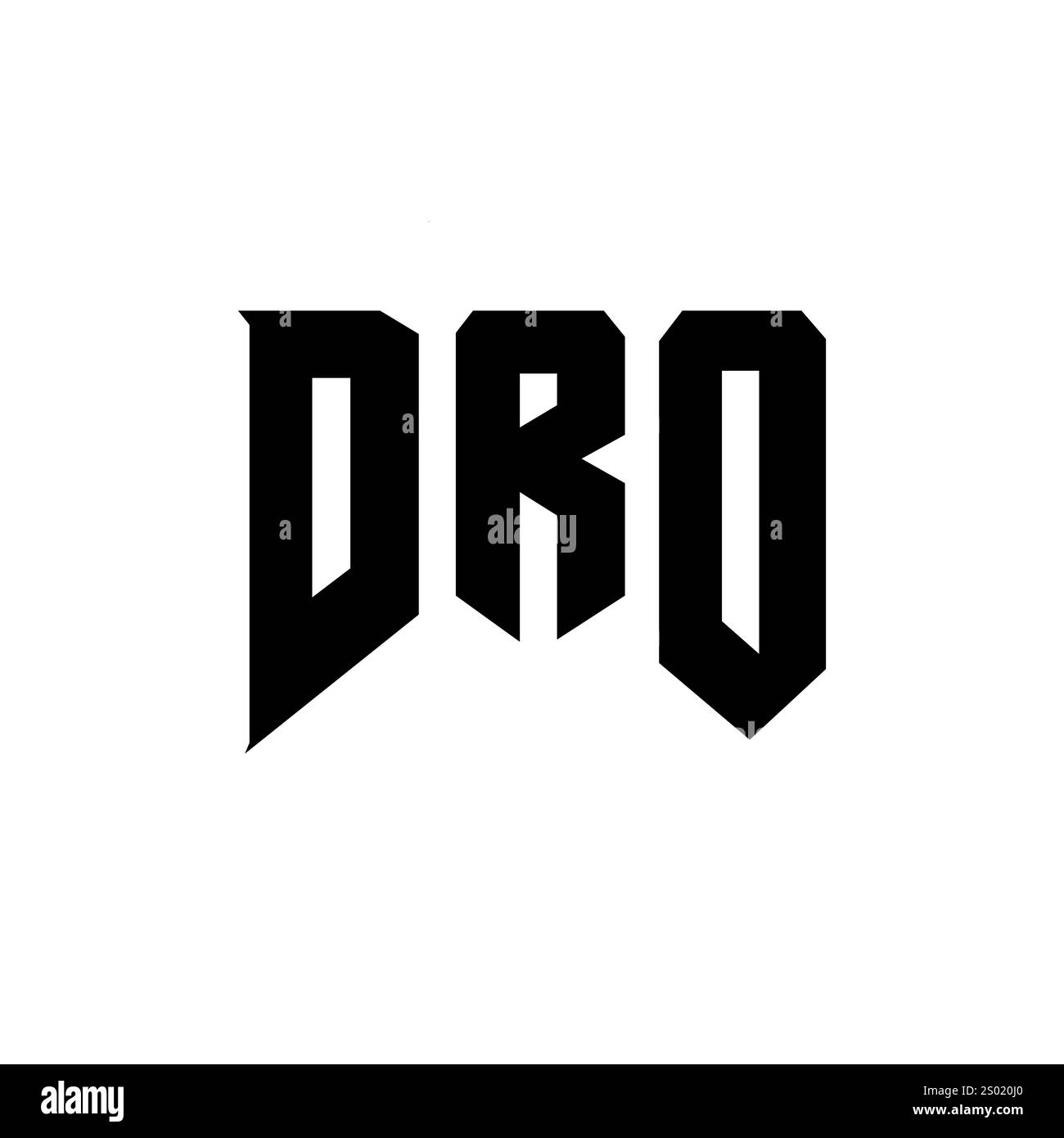 DRO letter logo design for technology company. DRO logo design black ...