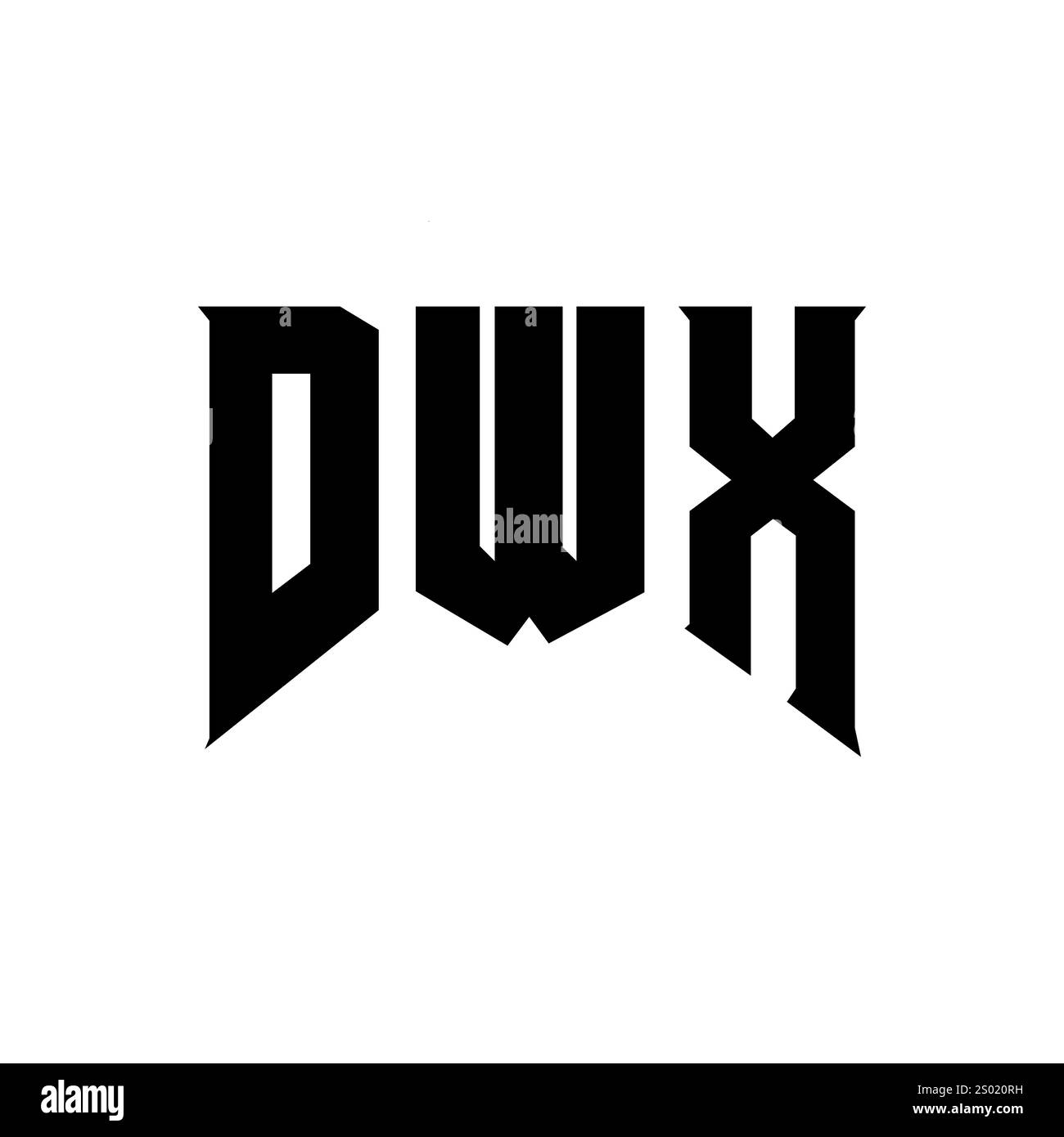 DWX letter logo design for technology company. DWX logo design black ...