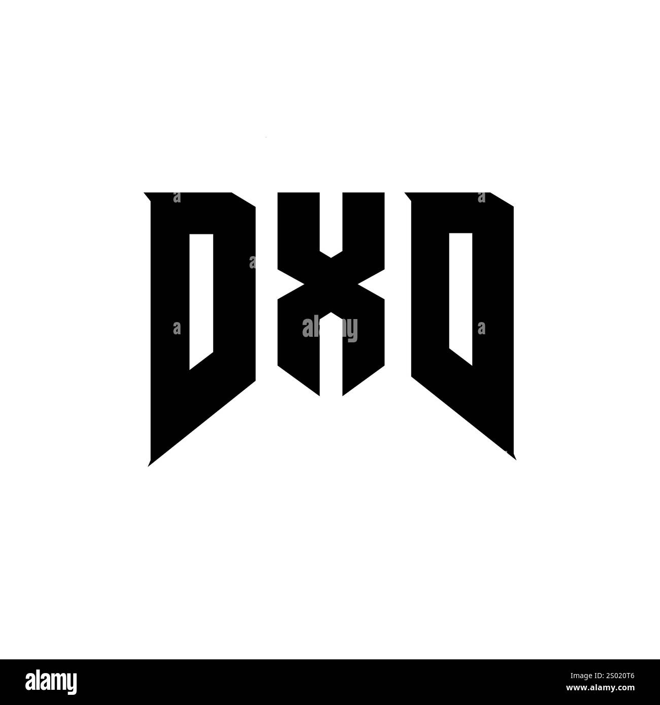 DXD letter logo design for technology company. DXD logo design black ...