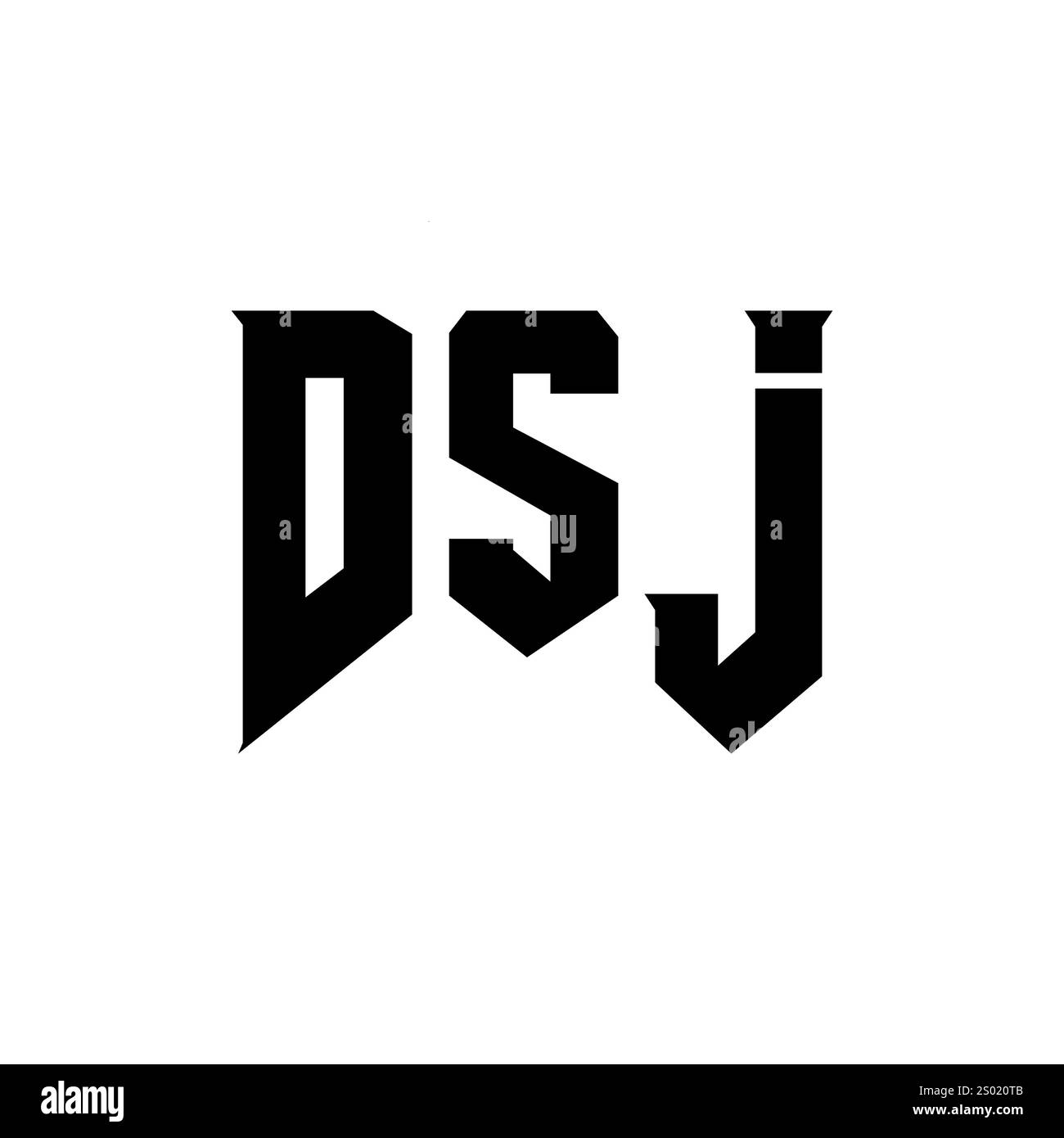 DSJ letter logo design for technology company. DSJ logo design black ...