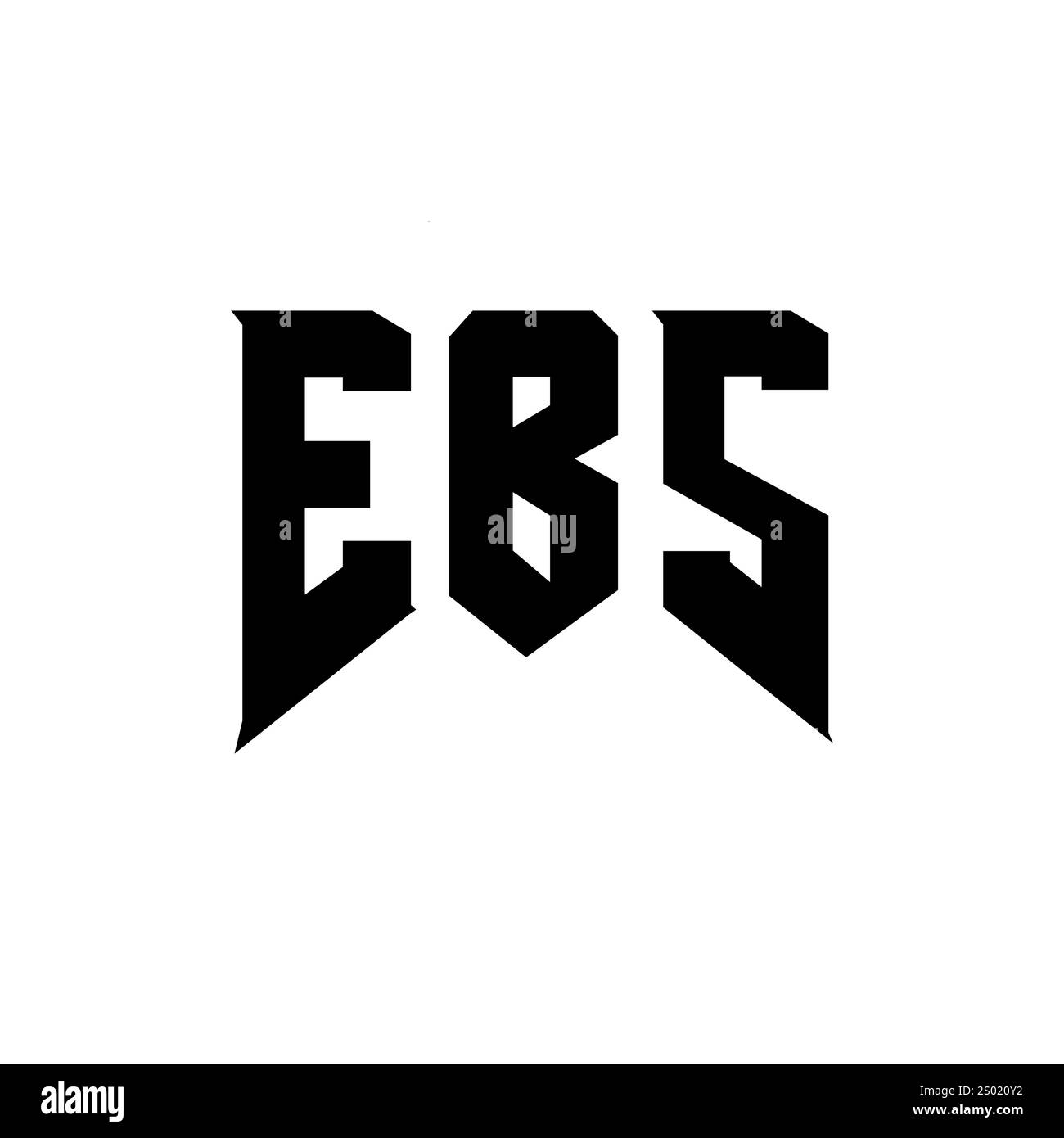 EBS letter logo design for technology company. EBS logo design black ...