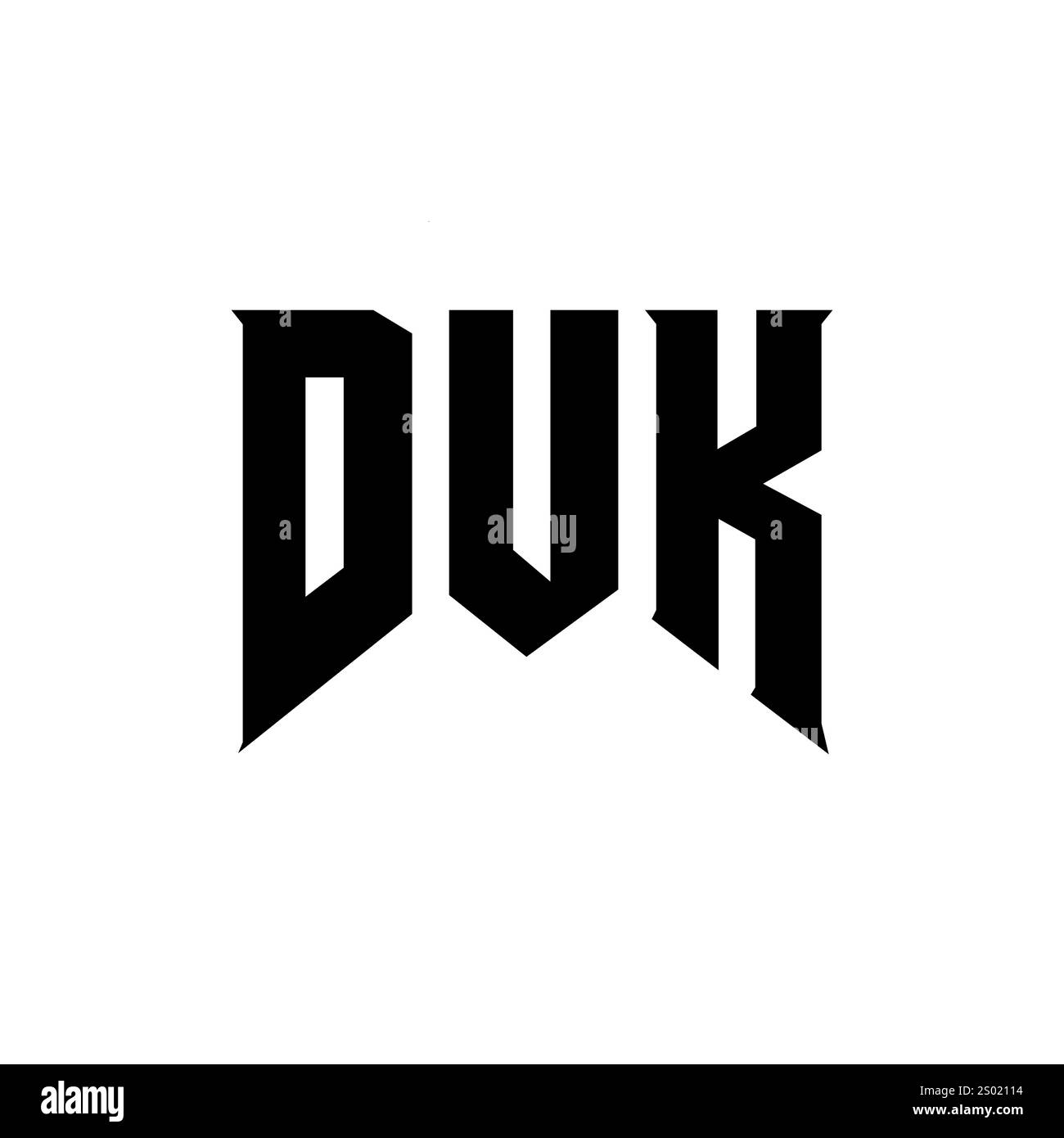 DUK letter logo design for technology company. DUK logo design black ...