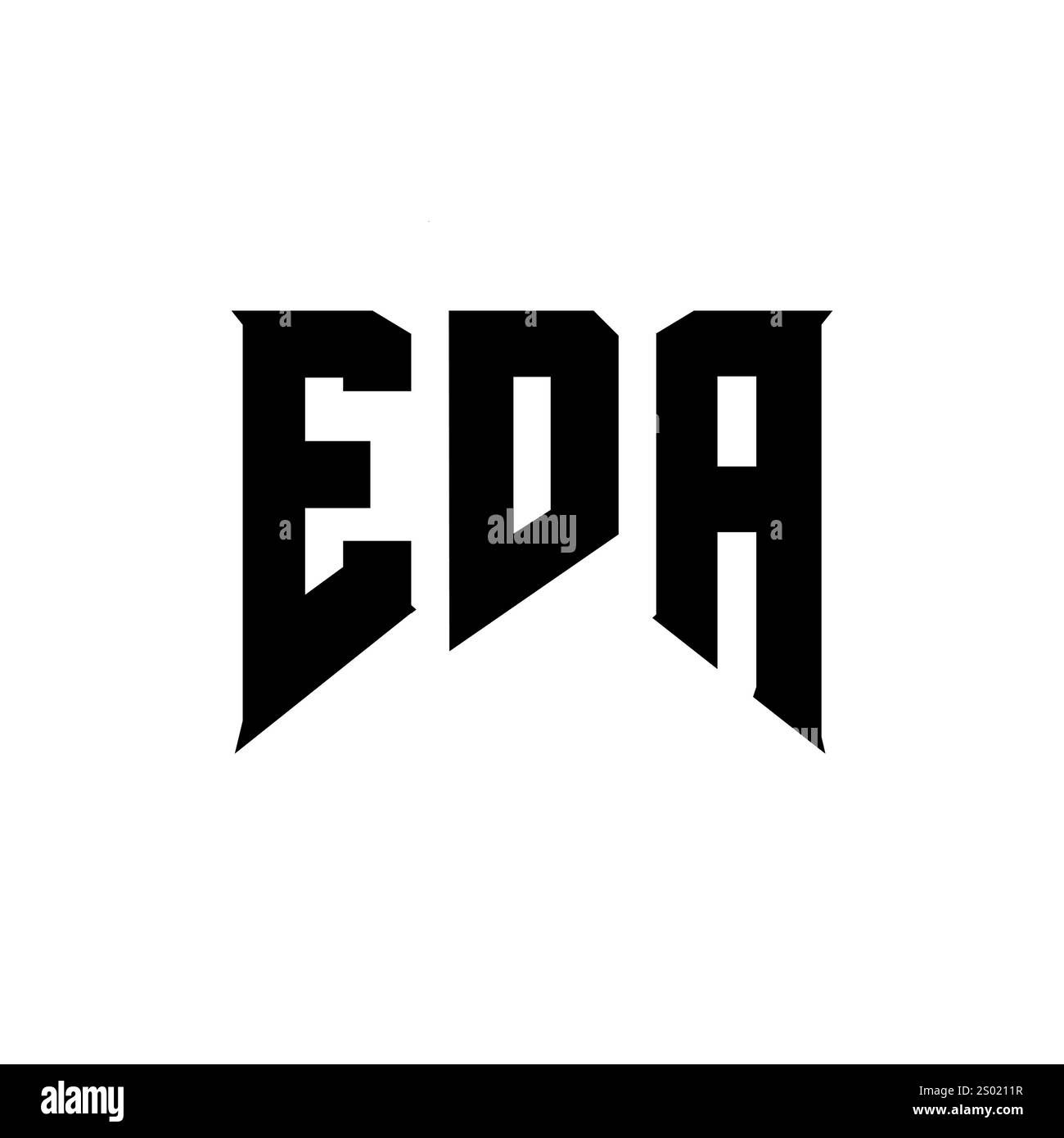EDA letter logo design for technology company. EDA logo design black ...