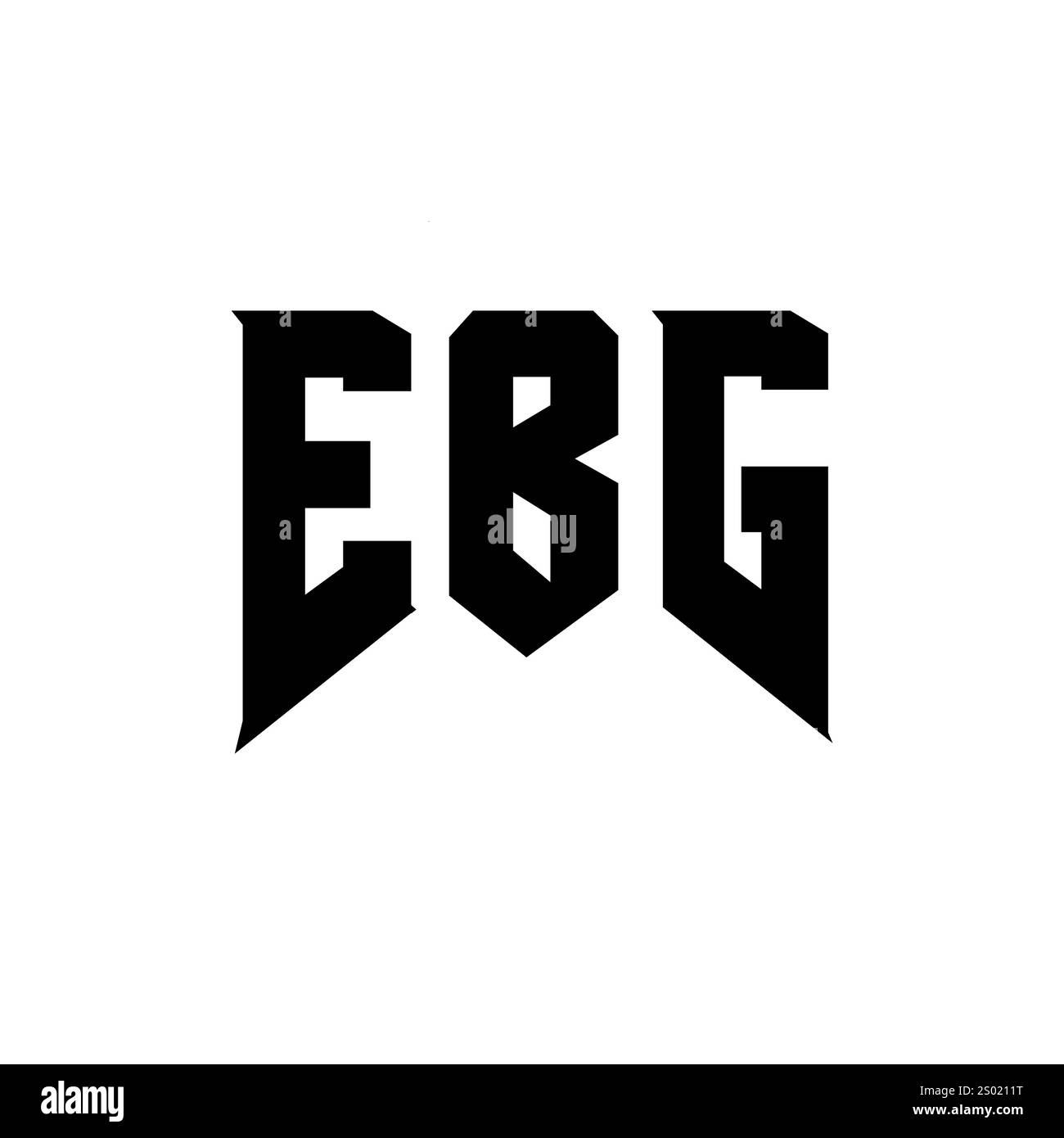 EBG letter logo design for technology company. EBG logo design black ...