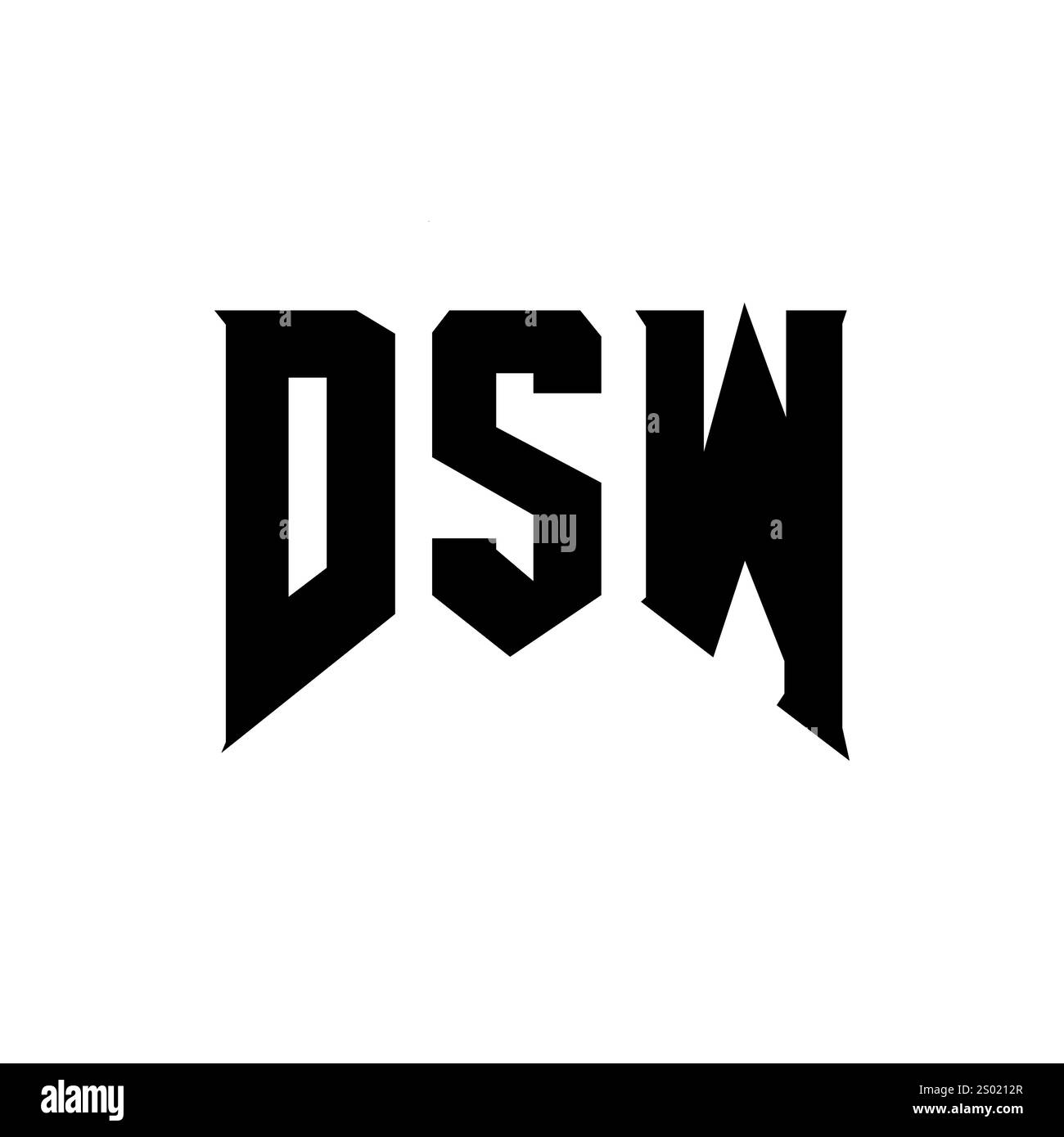 Dsw logo design Stock Vector Images - Alamy