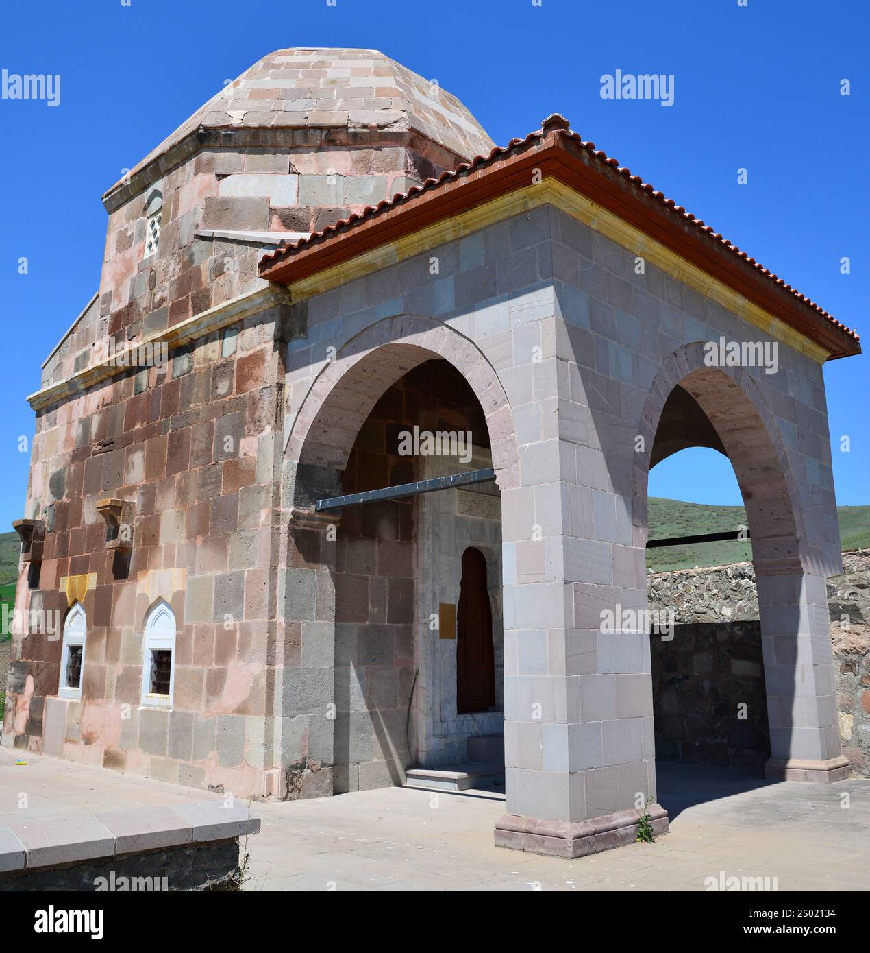 Haci Tugrul Baba Tomb, located in the countryside of the Turkish city ...