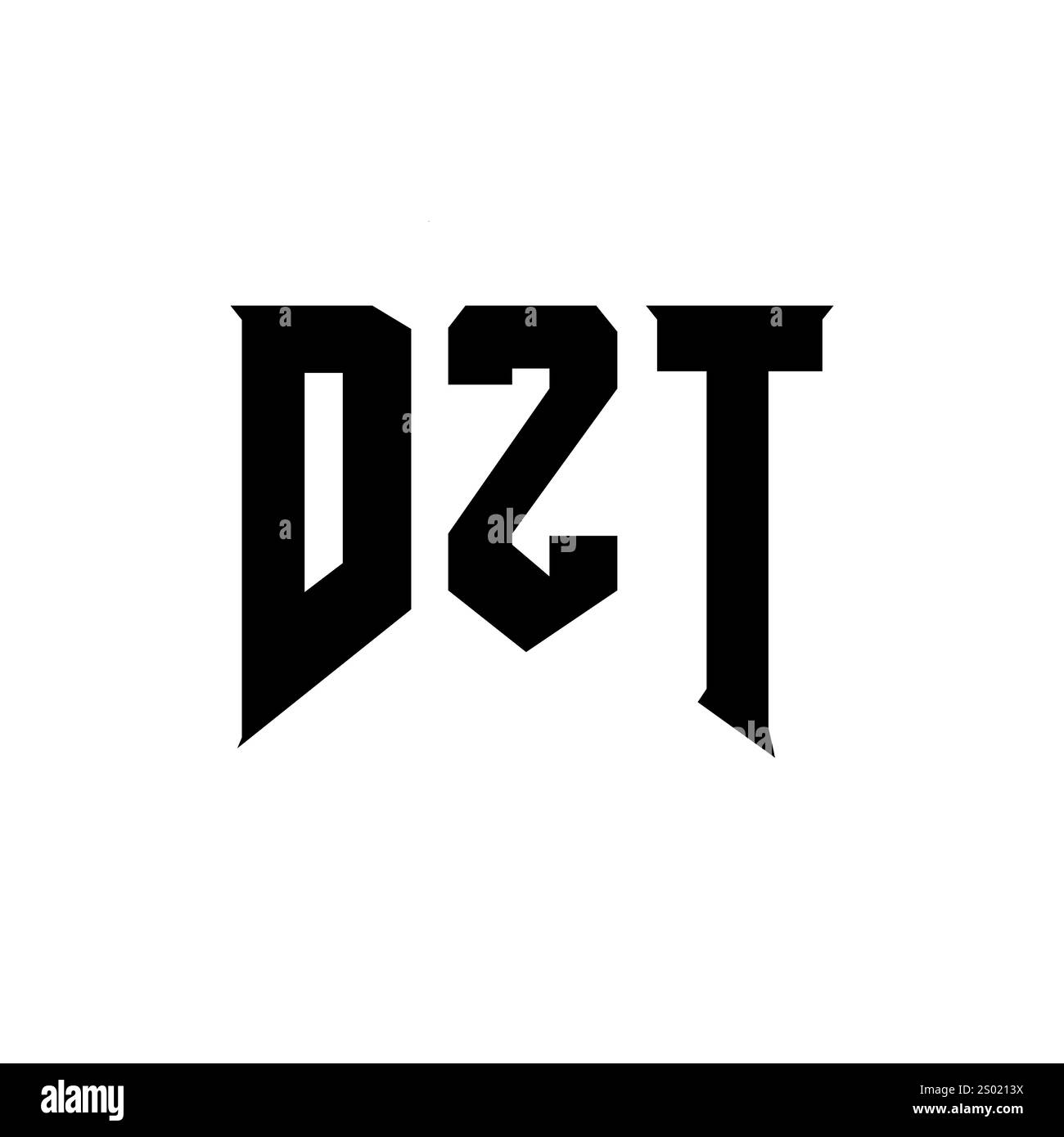 DZT letter logo design for technology company. DZT logo design black ...