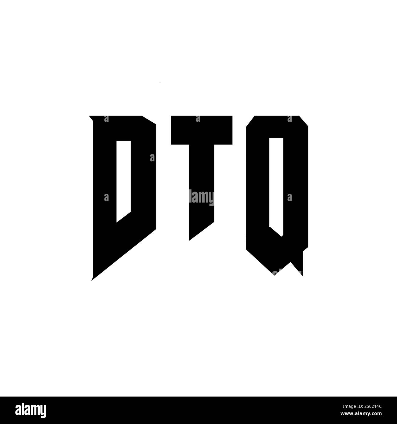 DTQ letter logo design for technology company. DTQ logo design black ...