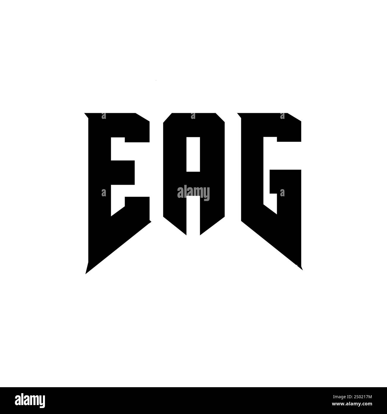 EAG letter logo design for technology company. EAG logo design black ...