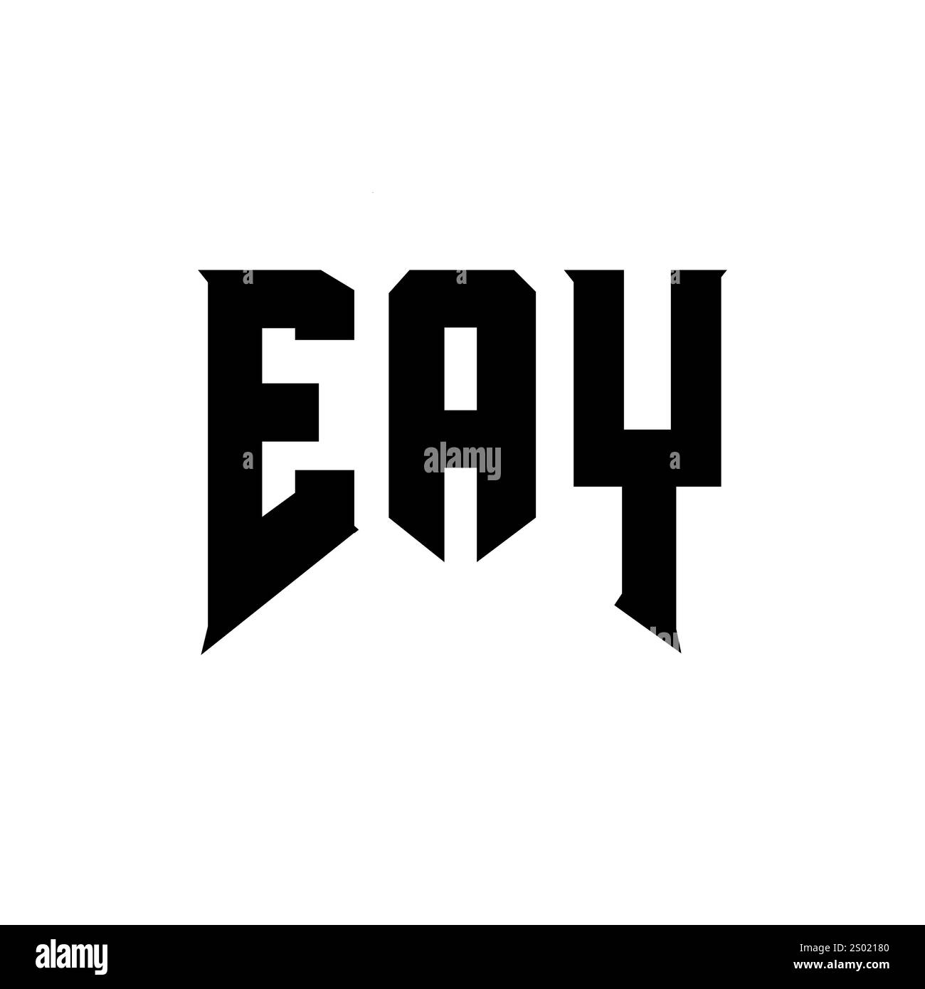 EAY letter logo design for technology company. EAY logo design black ...