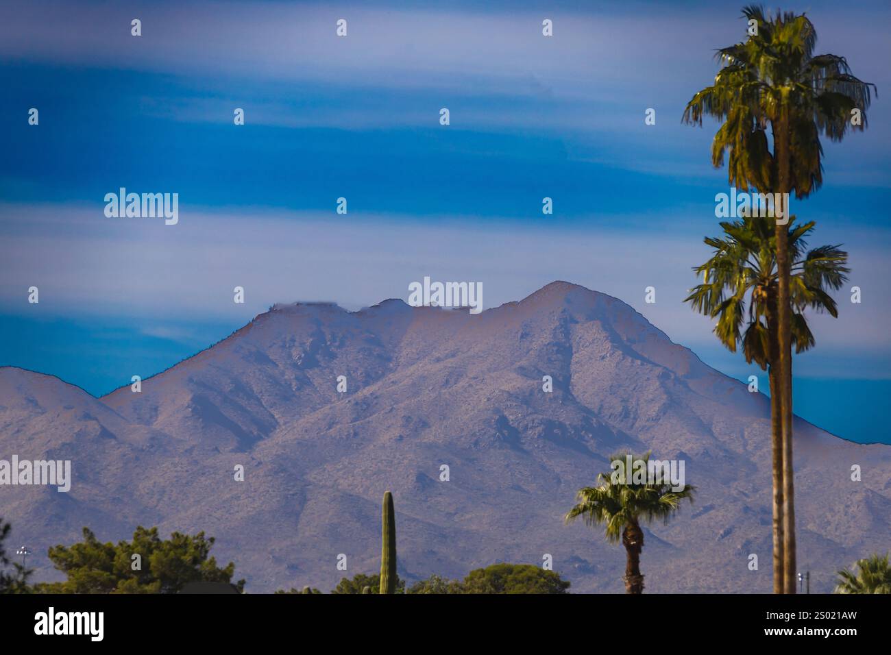 Tucson AZ mountain scape December 2024 Stock Photo - Alamy