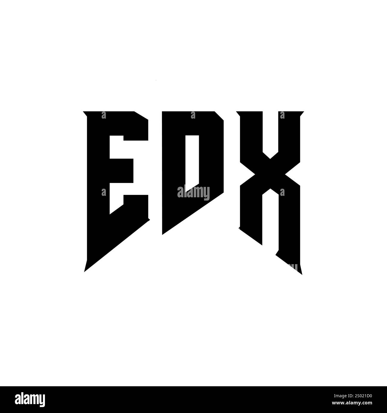 EDX letter logo design for technology company. EDX logo design black ...