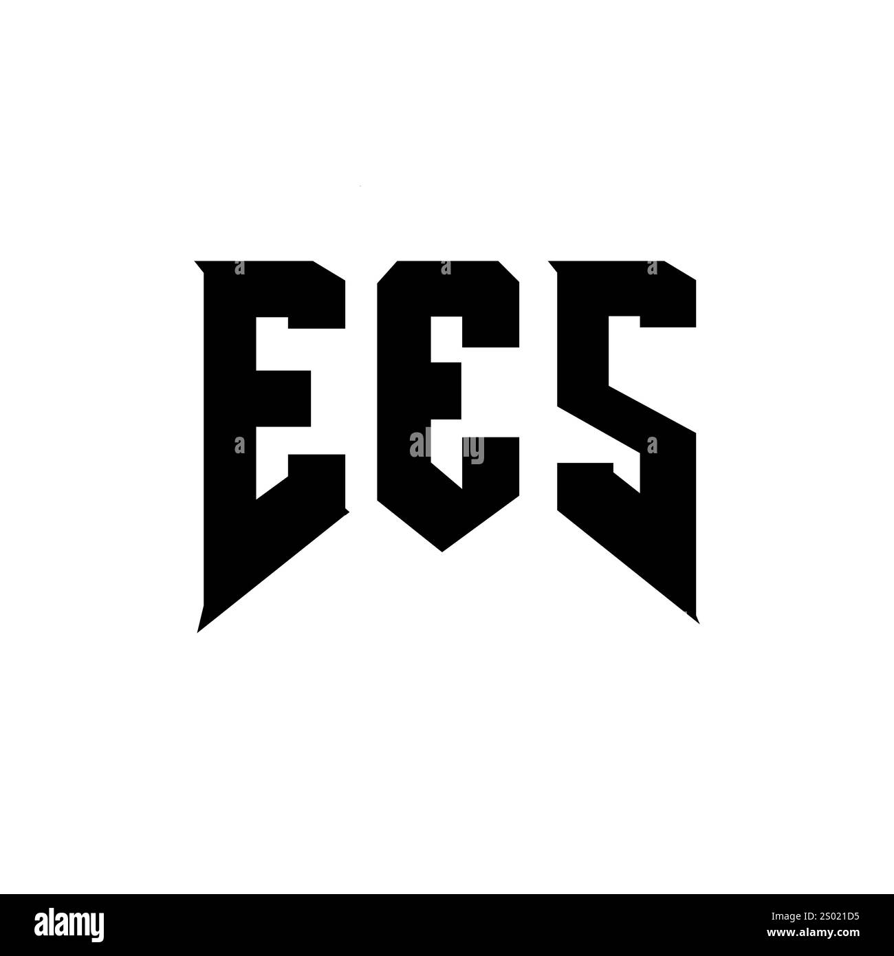 EES letter logo design for technology company. EES logo design black ...
