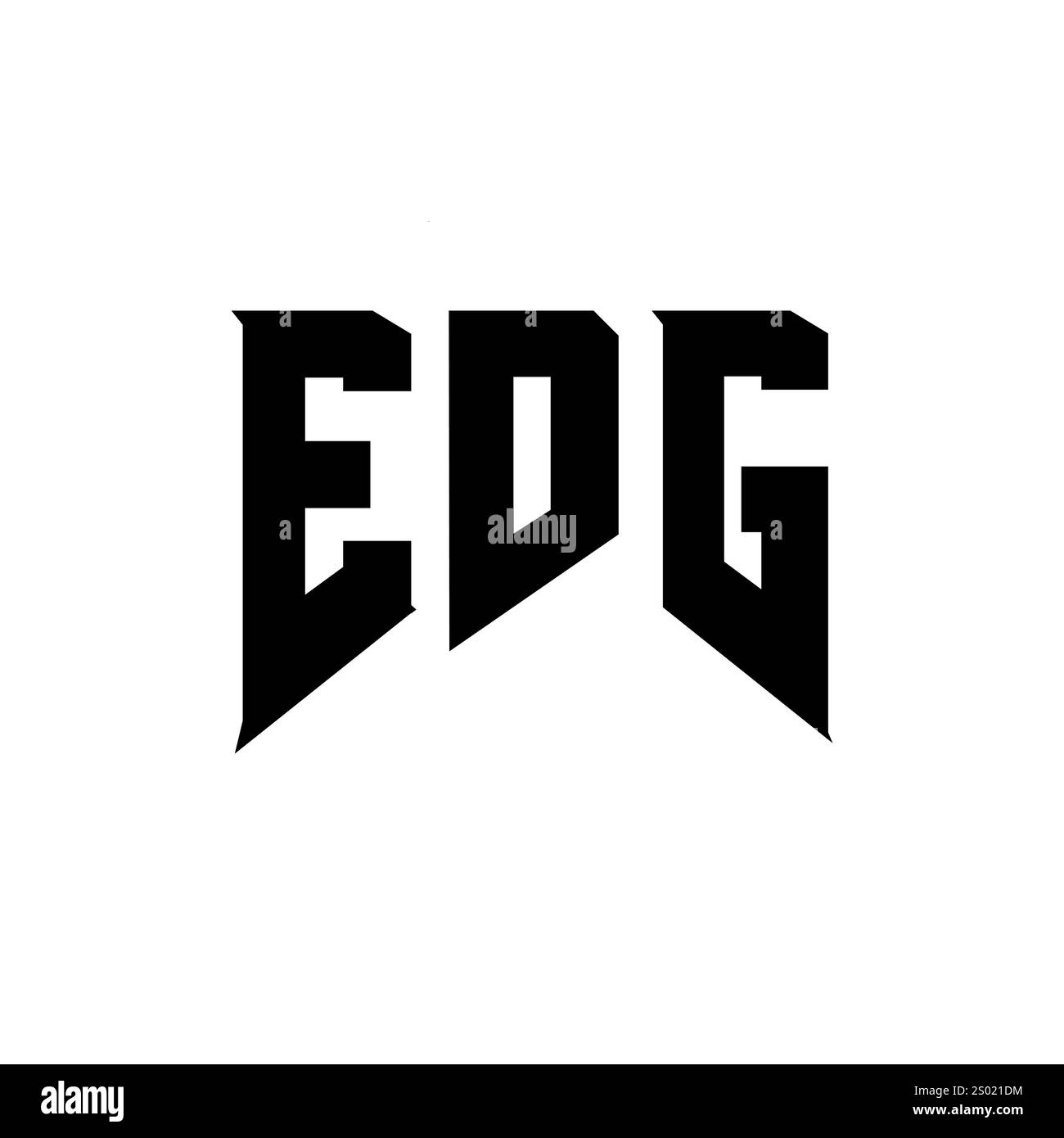 EDG letter logo design for technology company. EDG logo design black ...