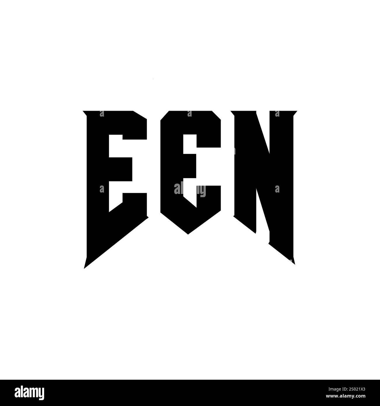 EEN letter logo design for technology company. EEN logo design black ...