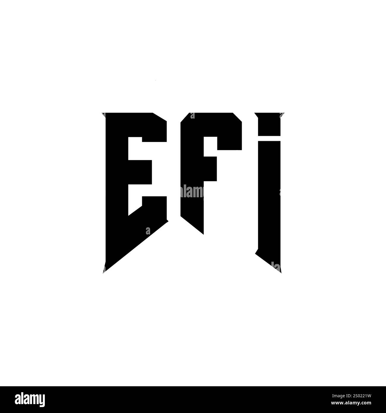 EFI letter logo design for technology company. EFI logo design black ...