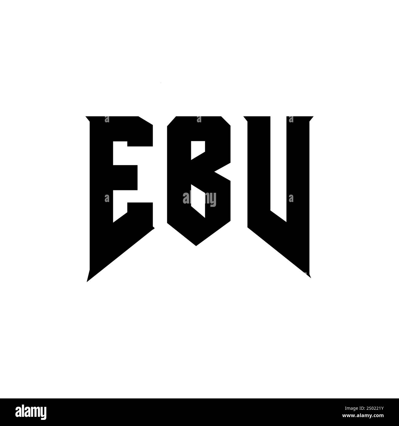 EBV letter logo design for technology company. EBV logo design black ...