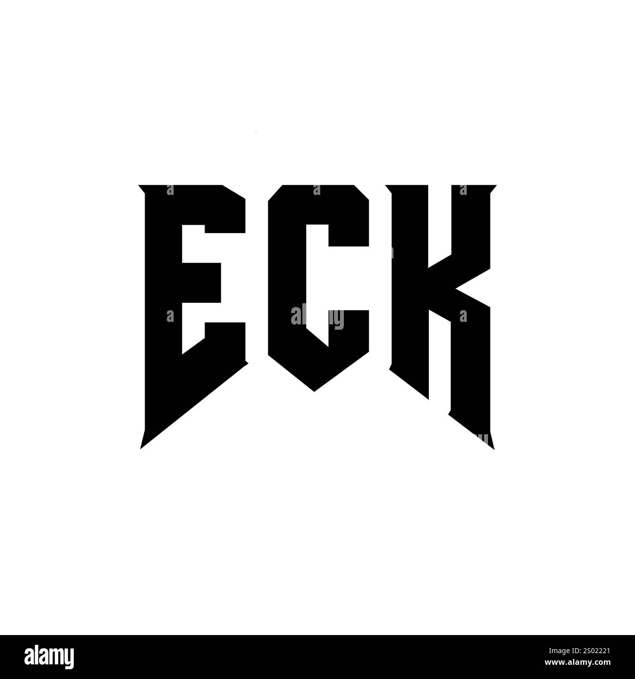ECK letter logo design for technology company. ECK logo design black ...