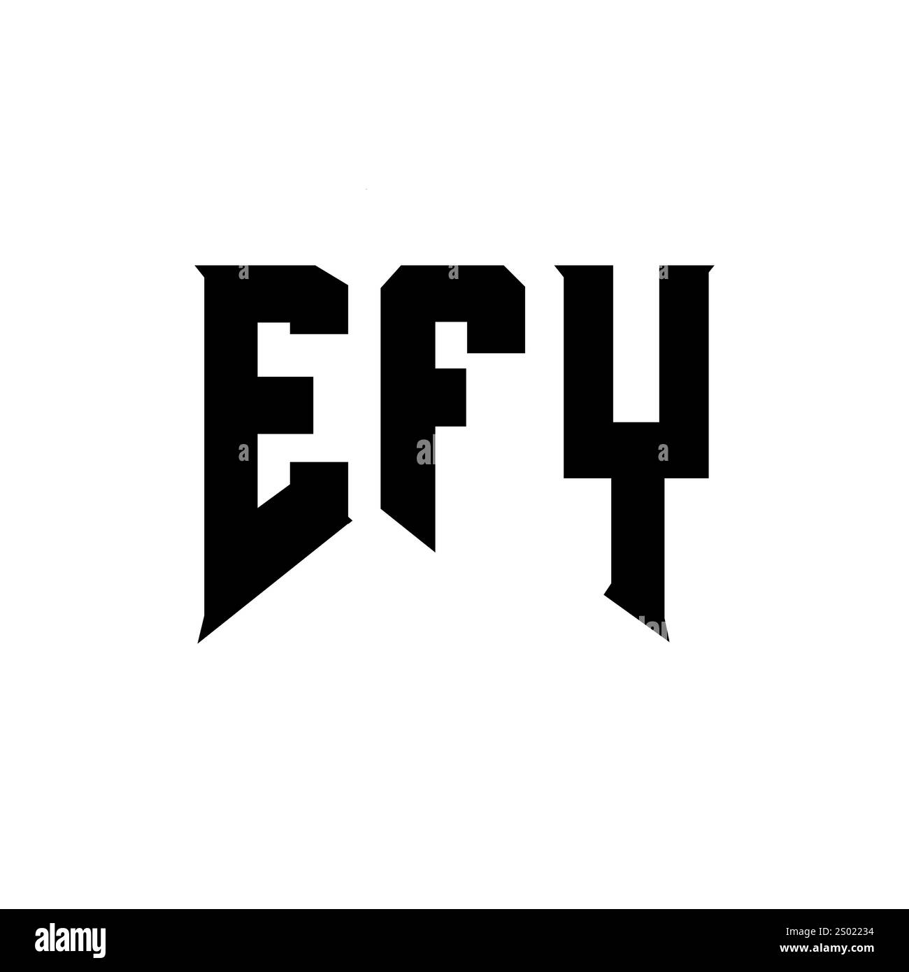 EFY letter logo design for technology company. EFY logo design black ...