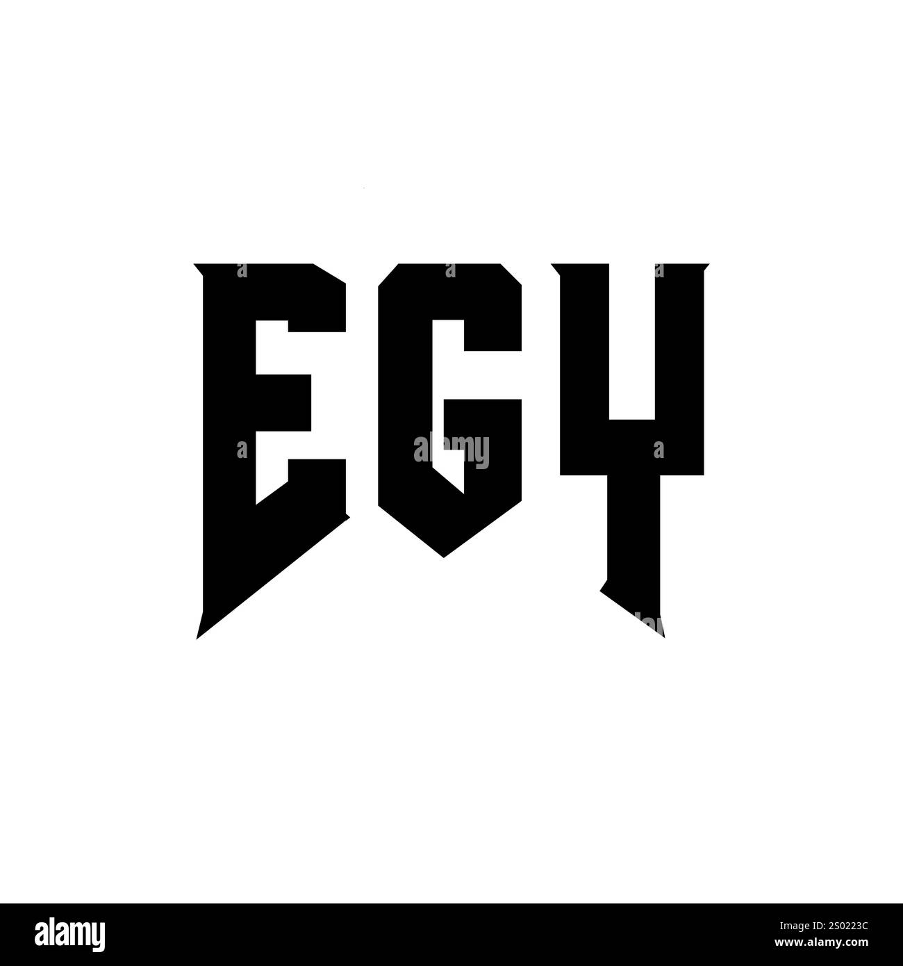 EGY letter logo design for technology company. EGY logo design black ...
