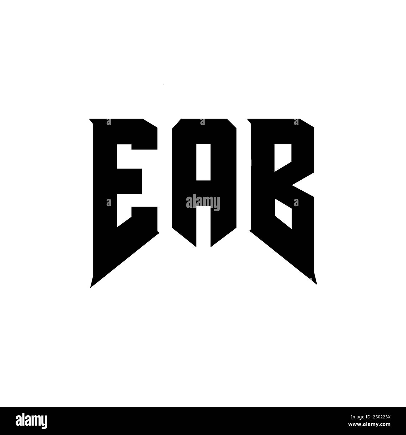 EAB letter logo design for technology company. EAB logo design black ...