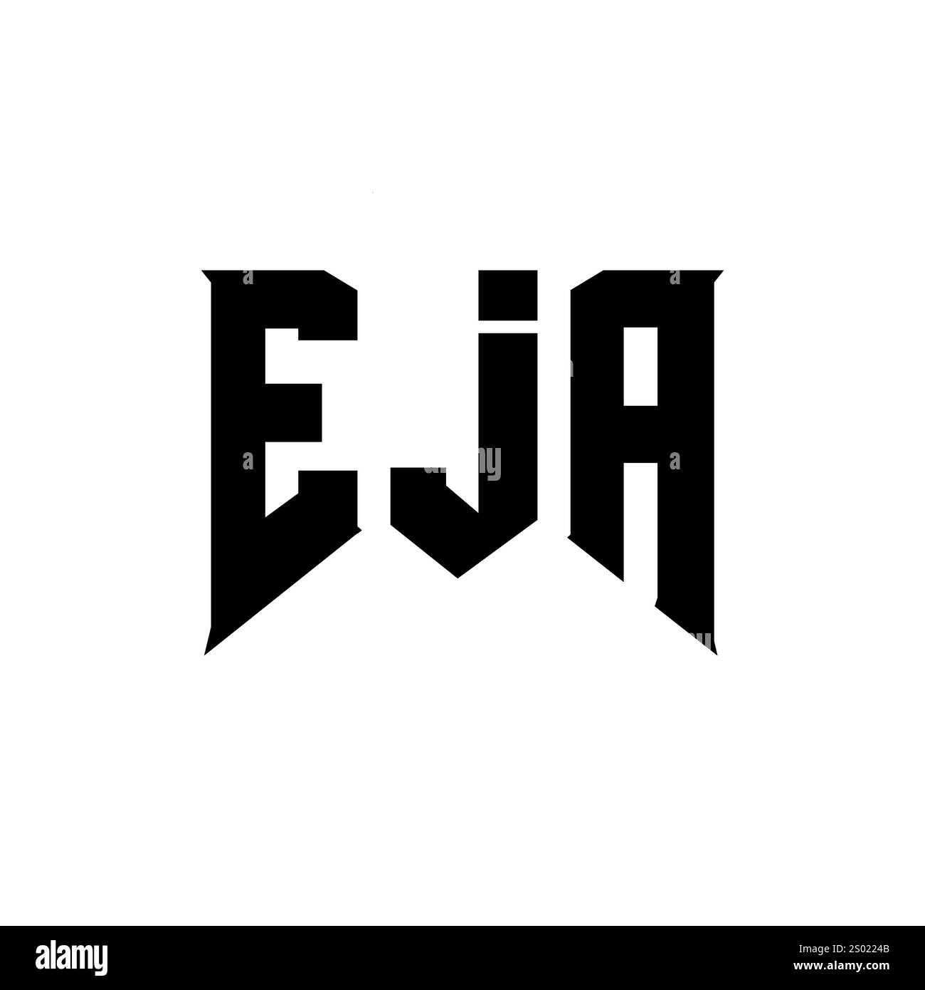 EJA letter logo design for technology company. EJA logo design black ...
