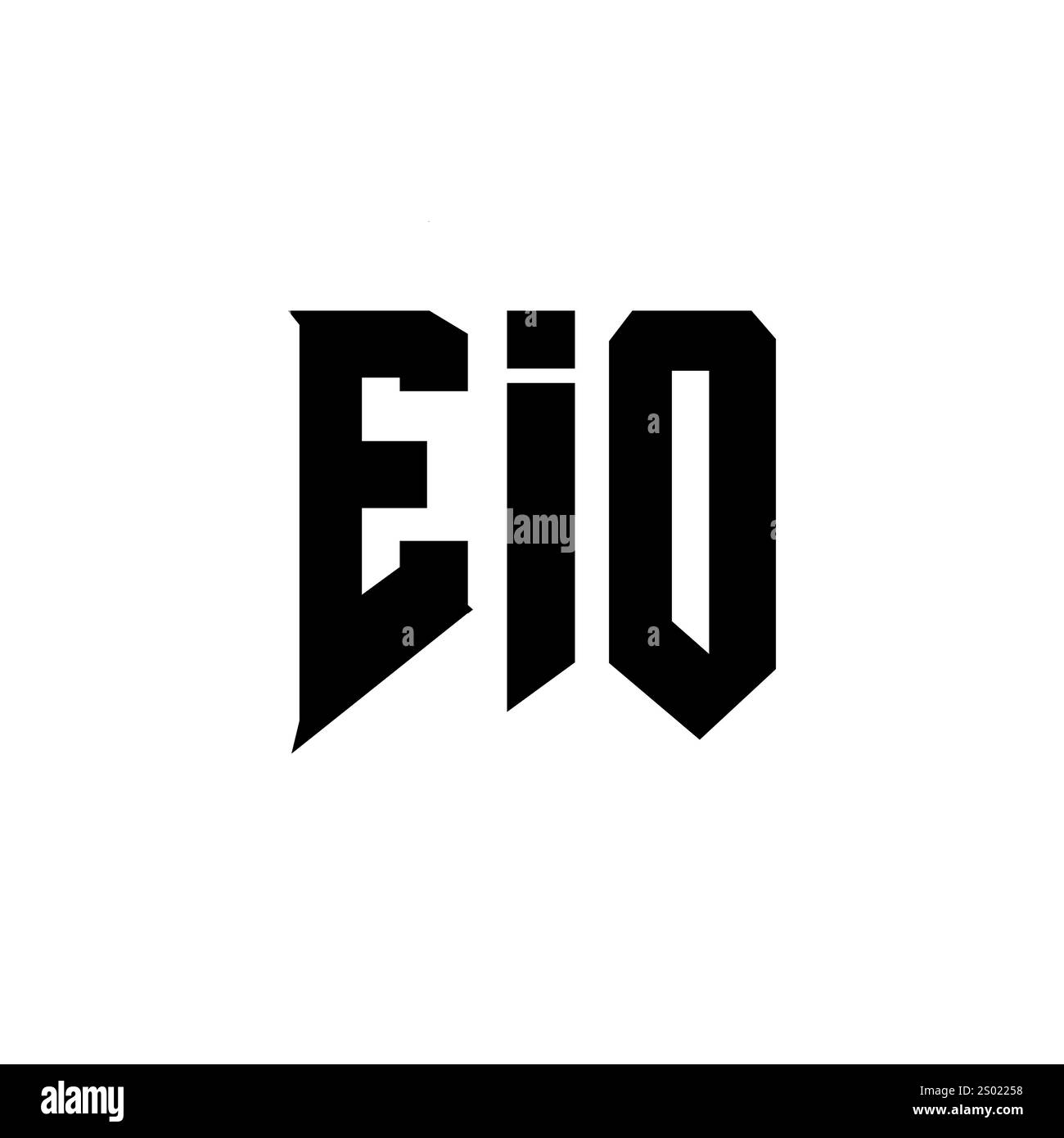 EIO letter logo design for technology company. EIO logo design black ...