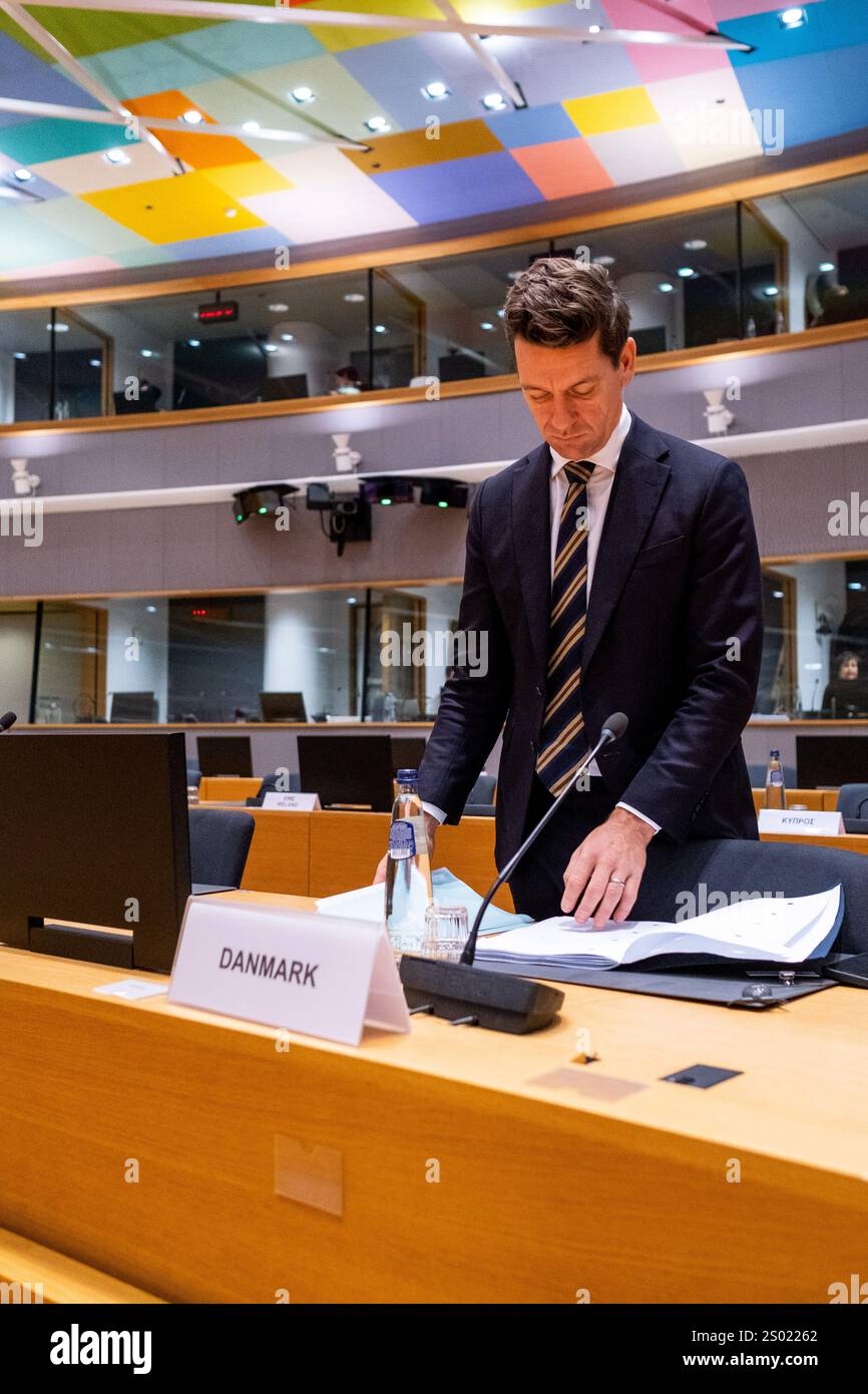 Kaare DYBVAD BEK during the meeting of interior and justice ministers ...