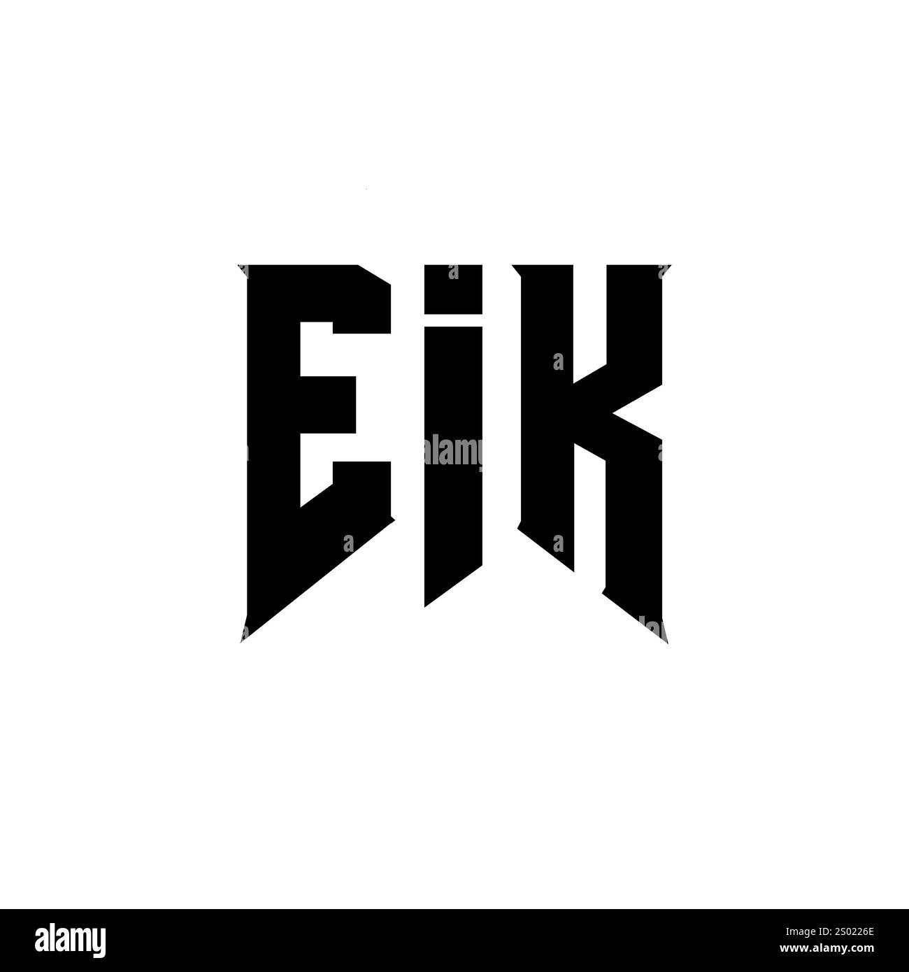 EIK letter logo design for technology company. EIK logo design black ...