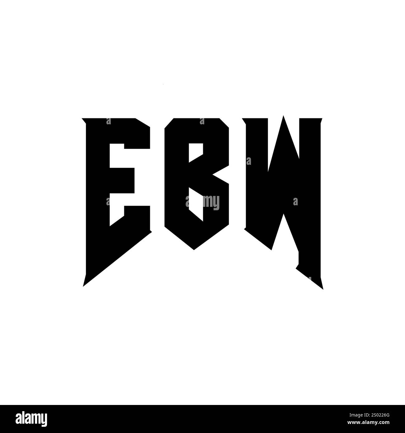 EBW letter logo design for technology company. EBW logo design black ...