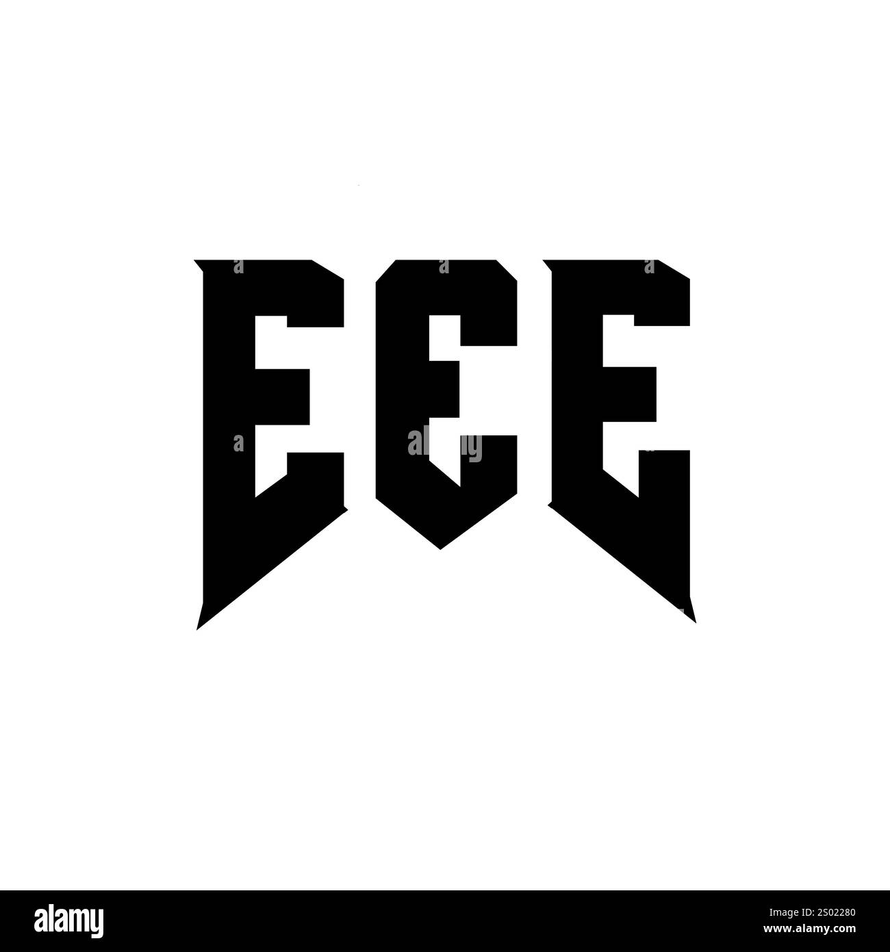 EEE letter logo design for technology company. EEE logo design black ...