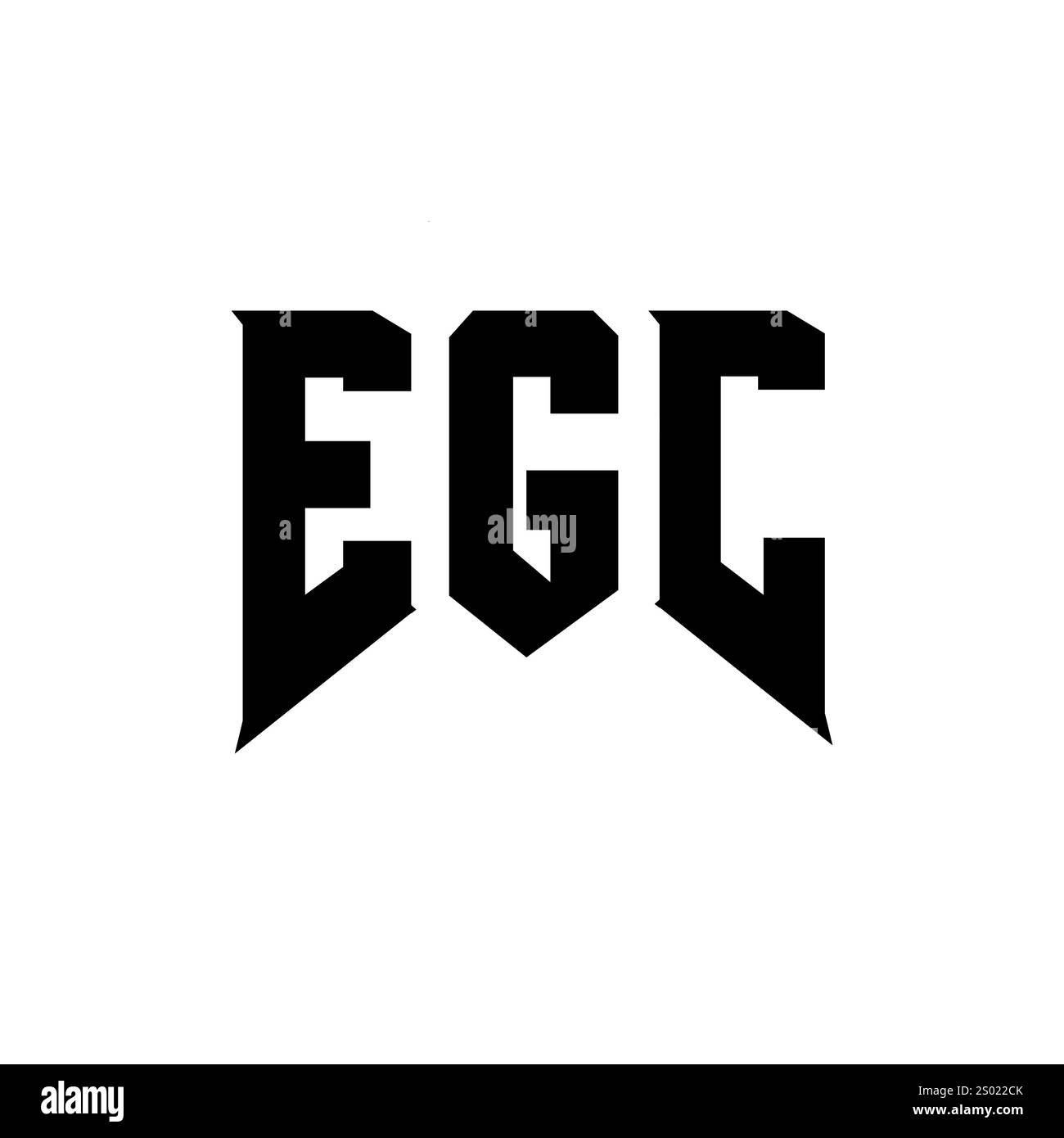 EGC letter logo design for technology company. EGC logo design black ...