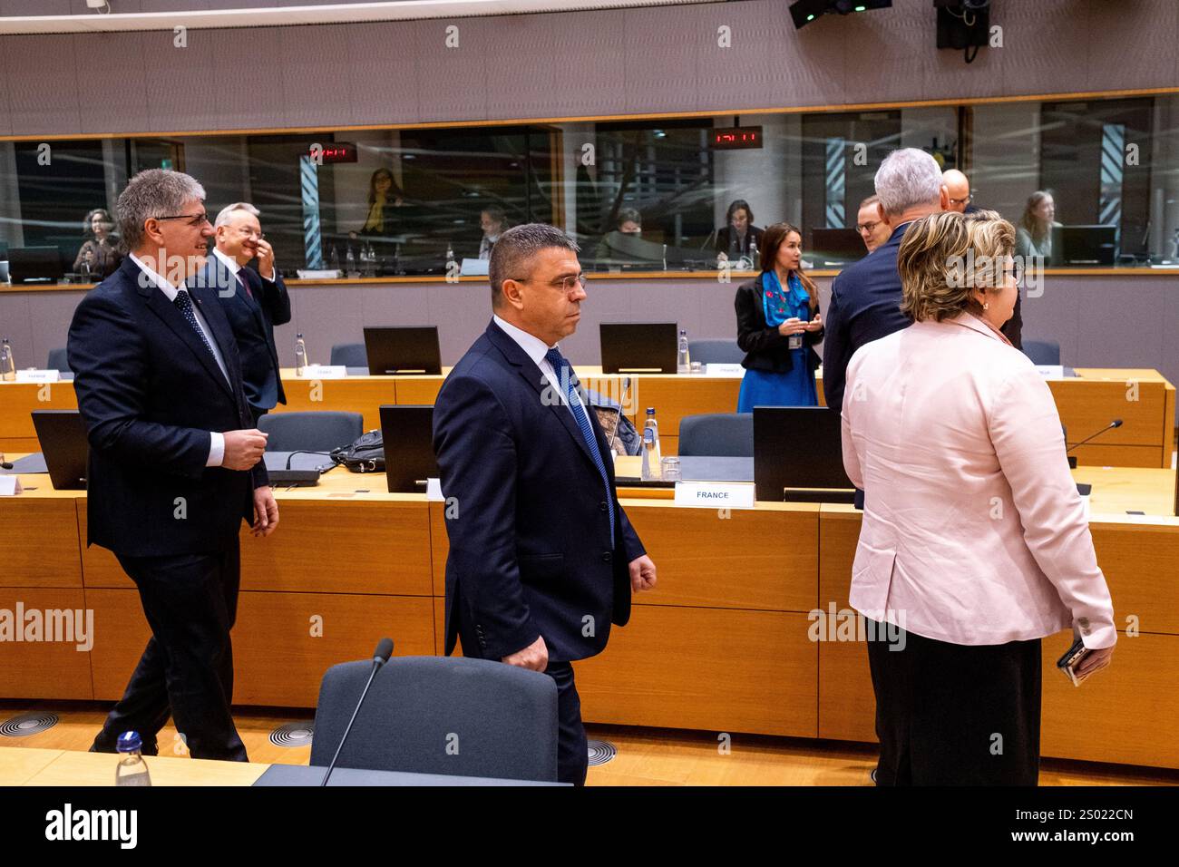 Atanas ILKOV and Bostjan POKLUKAR during the meeting of interior and ...