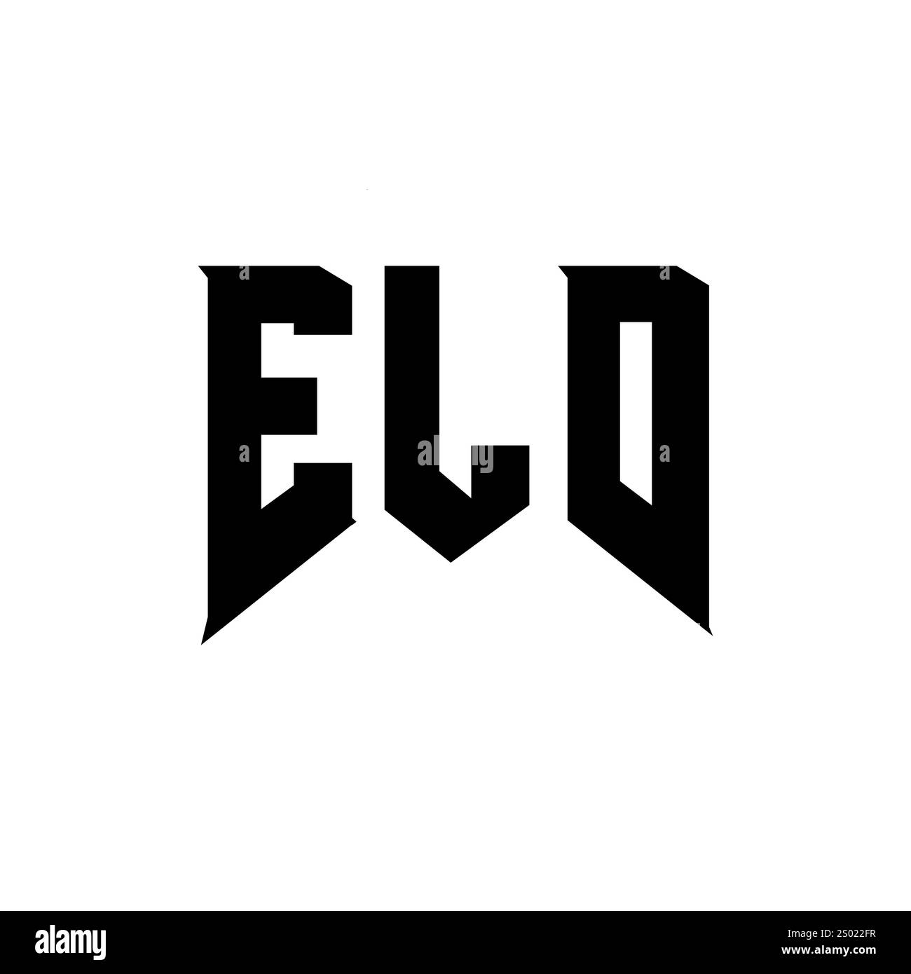 Eld alphabet eld typography logo design hi-res stock photography and ...