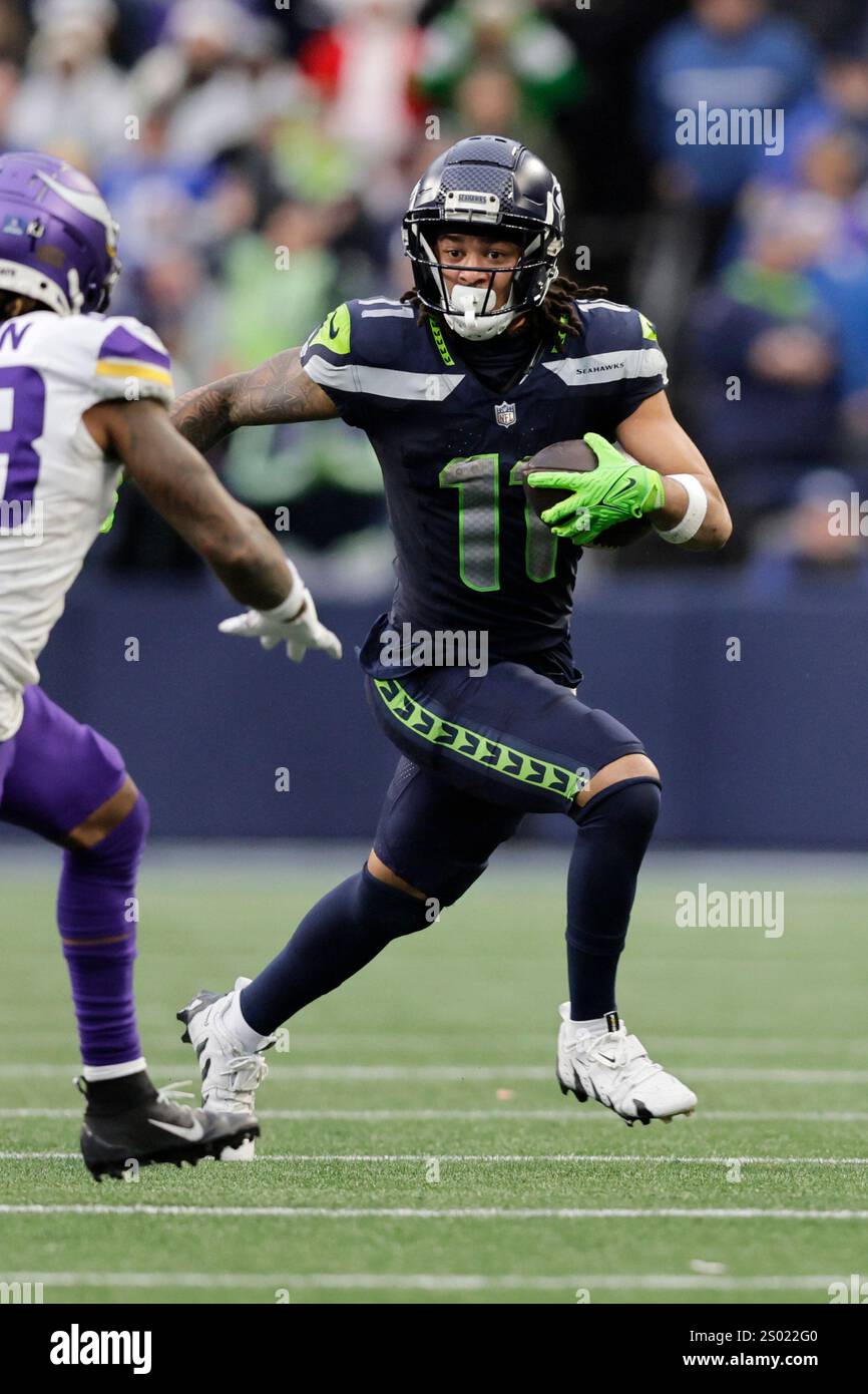 Seattle Seahawks wide receiver Jaxon Smith-Njigba (11) with Minnesota ...