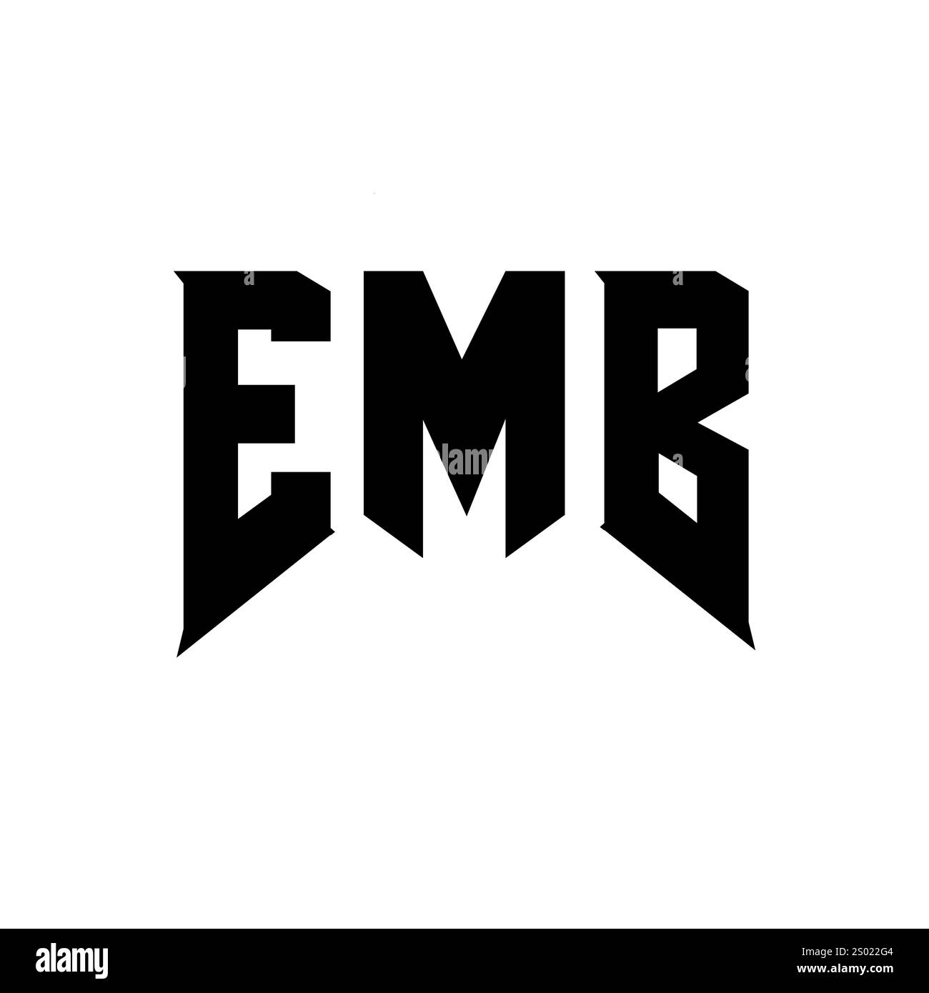 EMB letter logo design for technology company. EMB logo design black ...