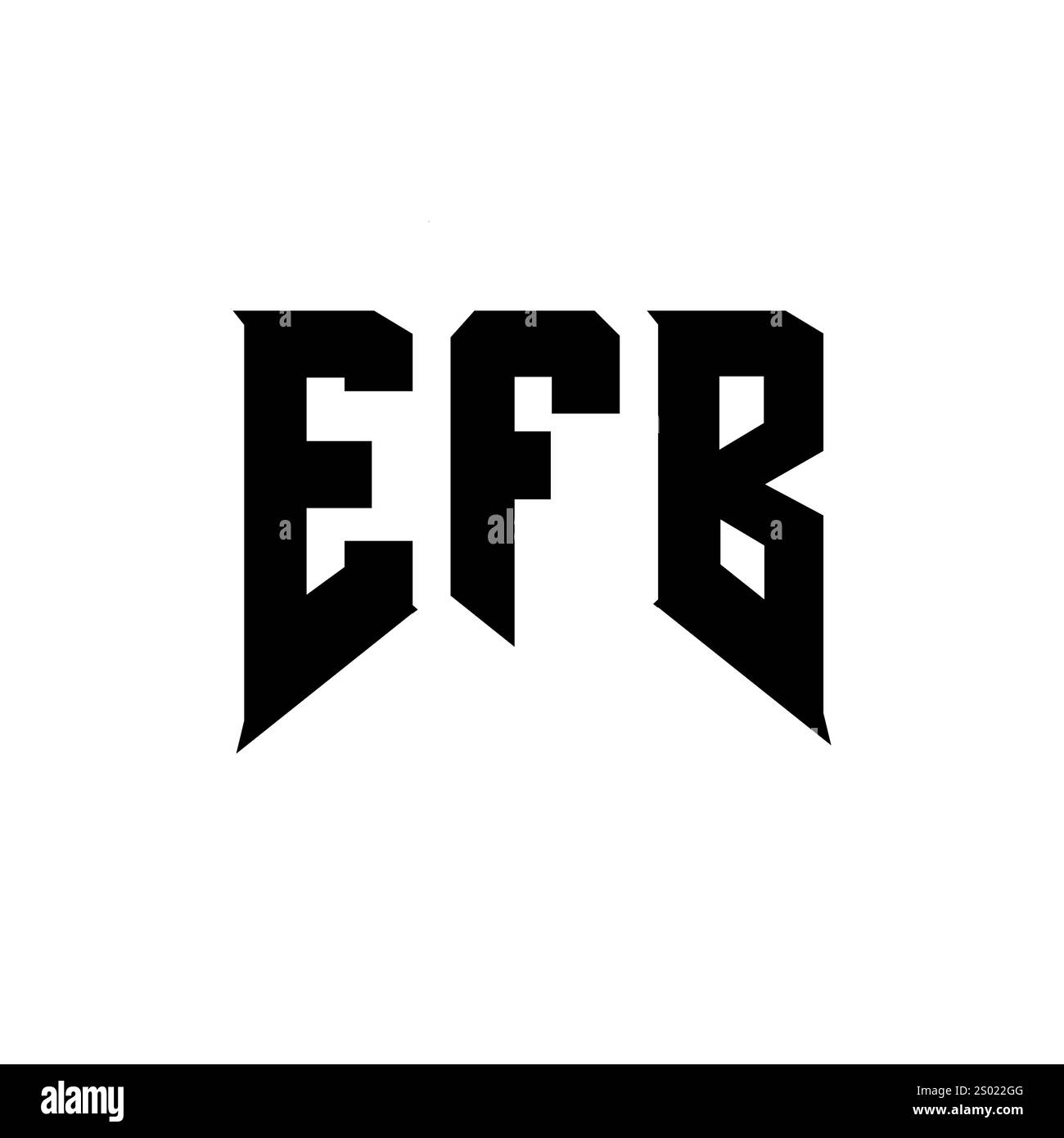 EFB letter logo design for technology company. EFB logo design black ...