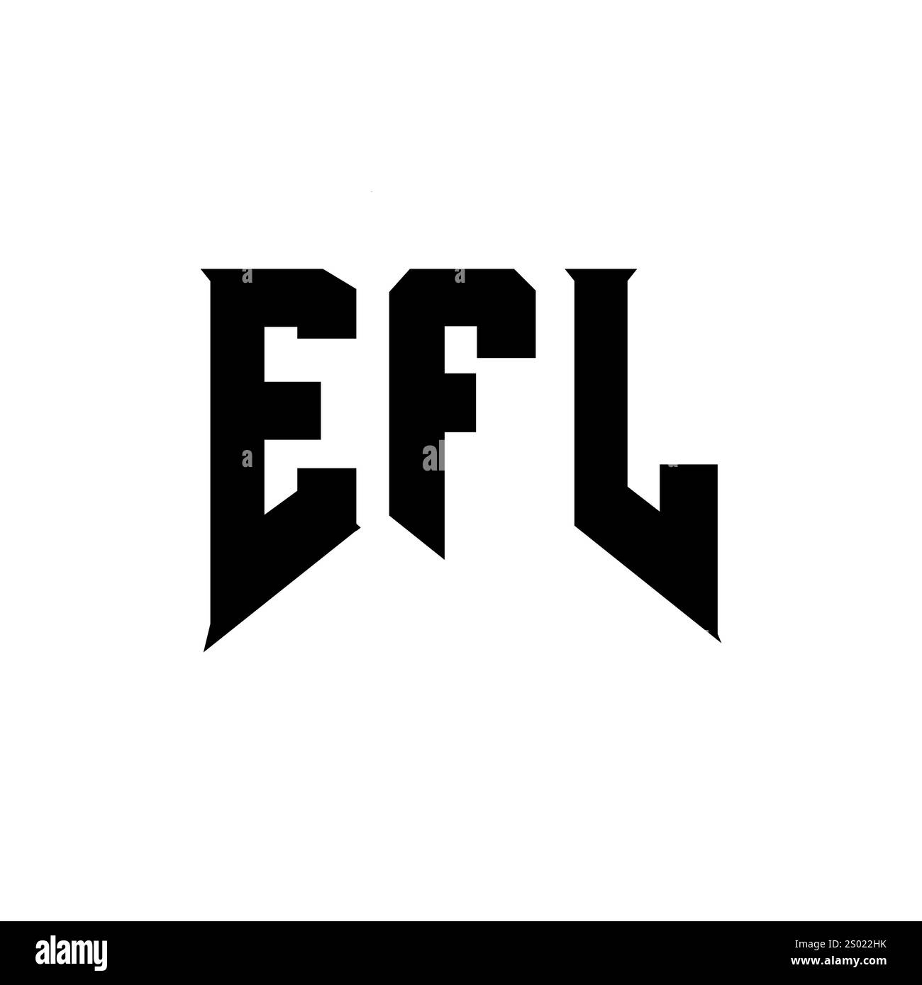 EFL letter logo design for technology company. EFL logo design black ...