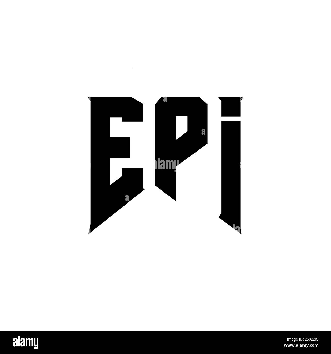 EPI letter logo design for technology company. EPI logo design black ...