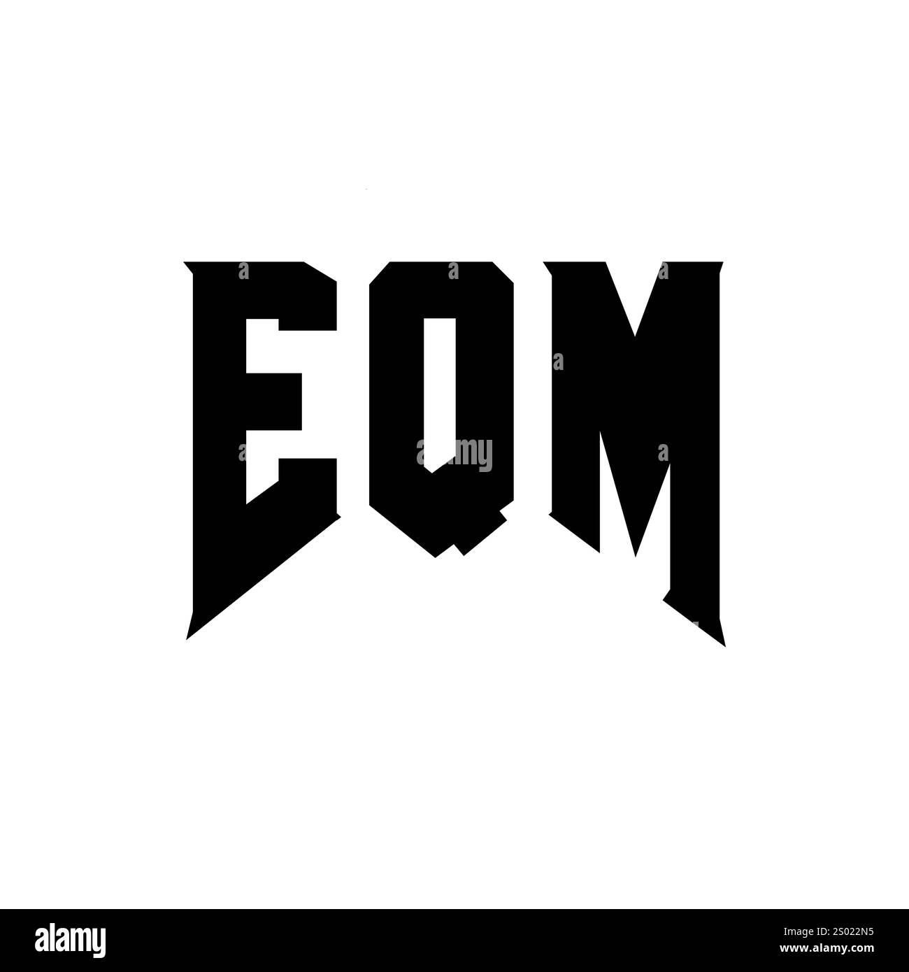 EQM letter logo design for technology company. EQM logo design black ...