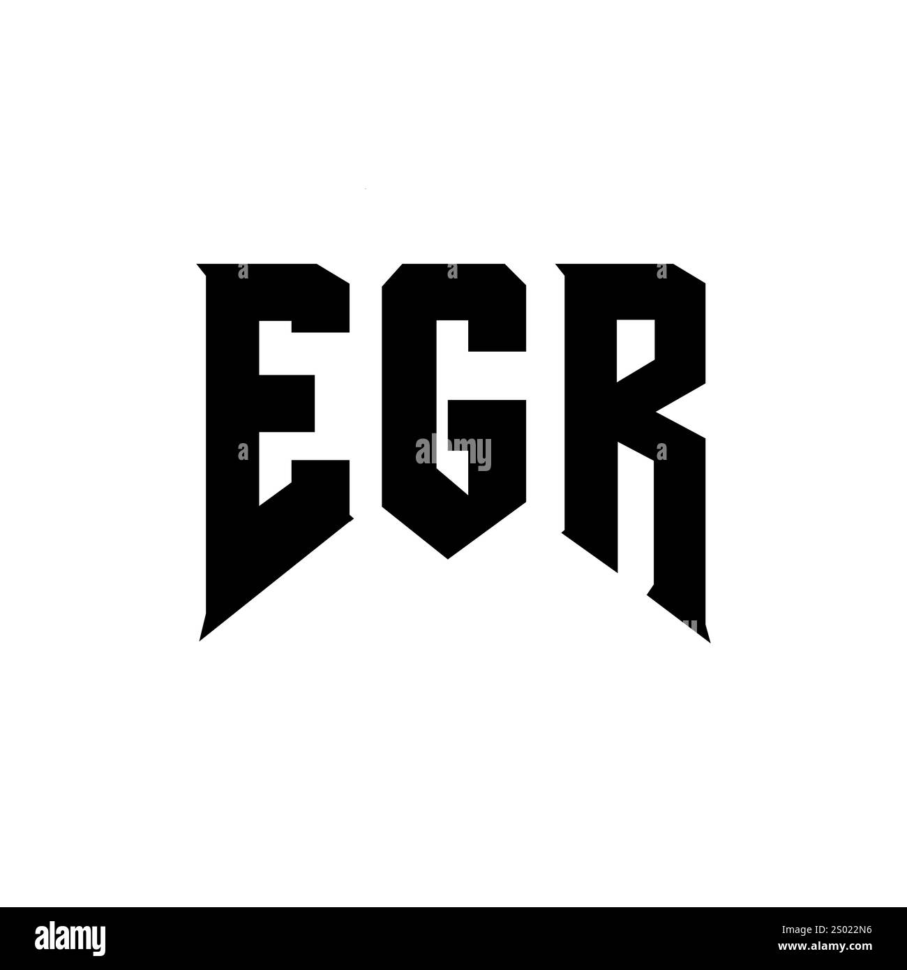 EGR letter logo design for technology company. EGR logo design black ...