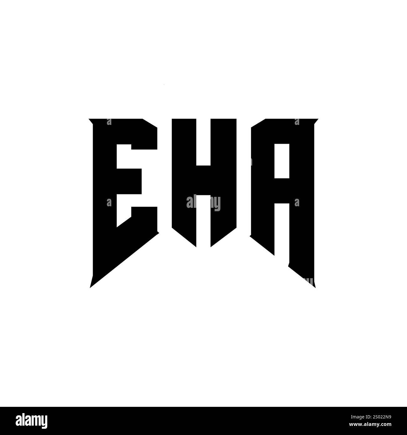 EHA letter logo design for technology company. EHA logo design black ...