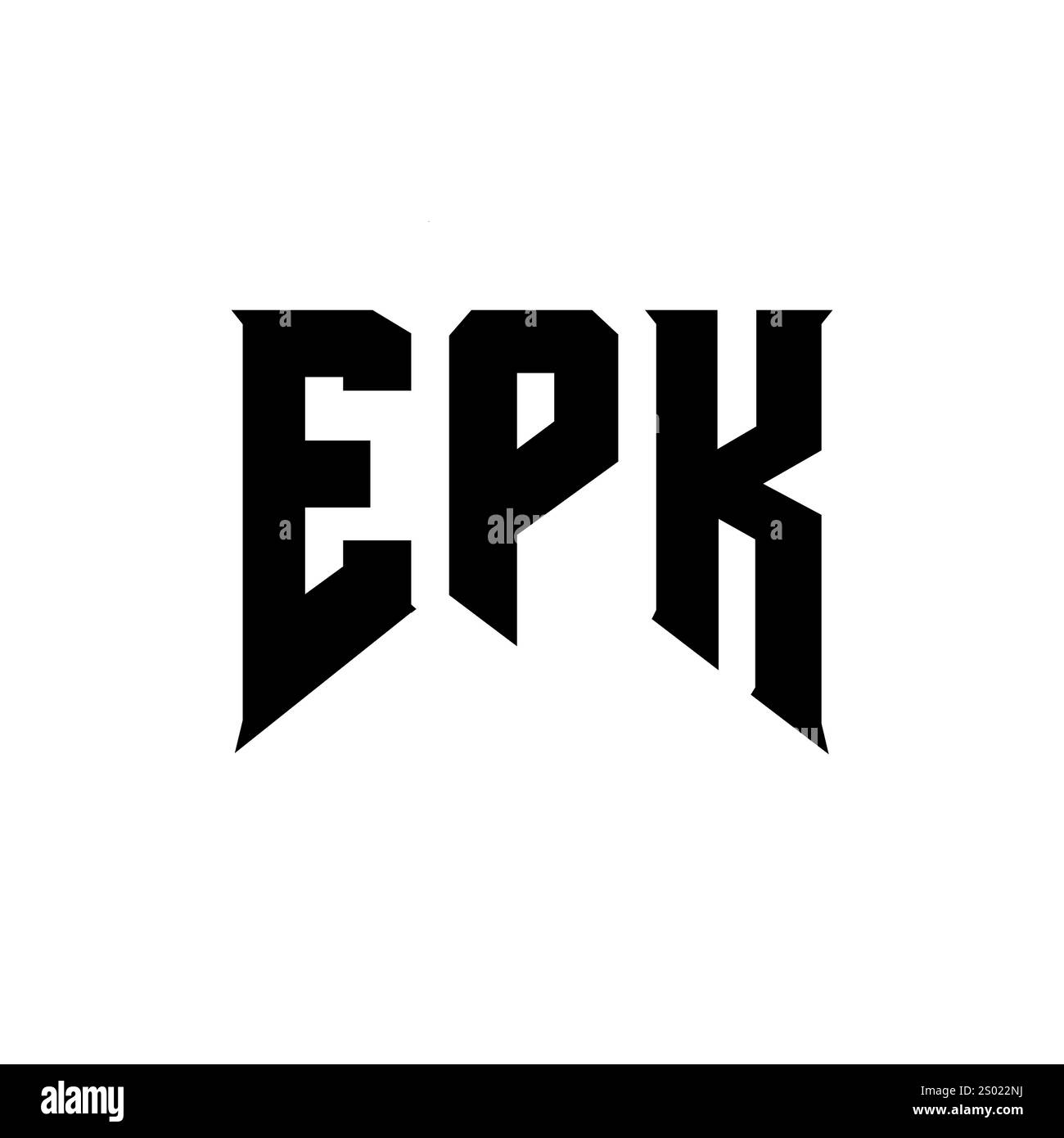 EPK letter logo design for technology company. EPK logo design black ...