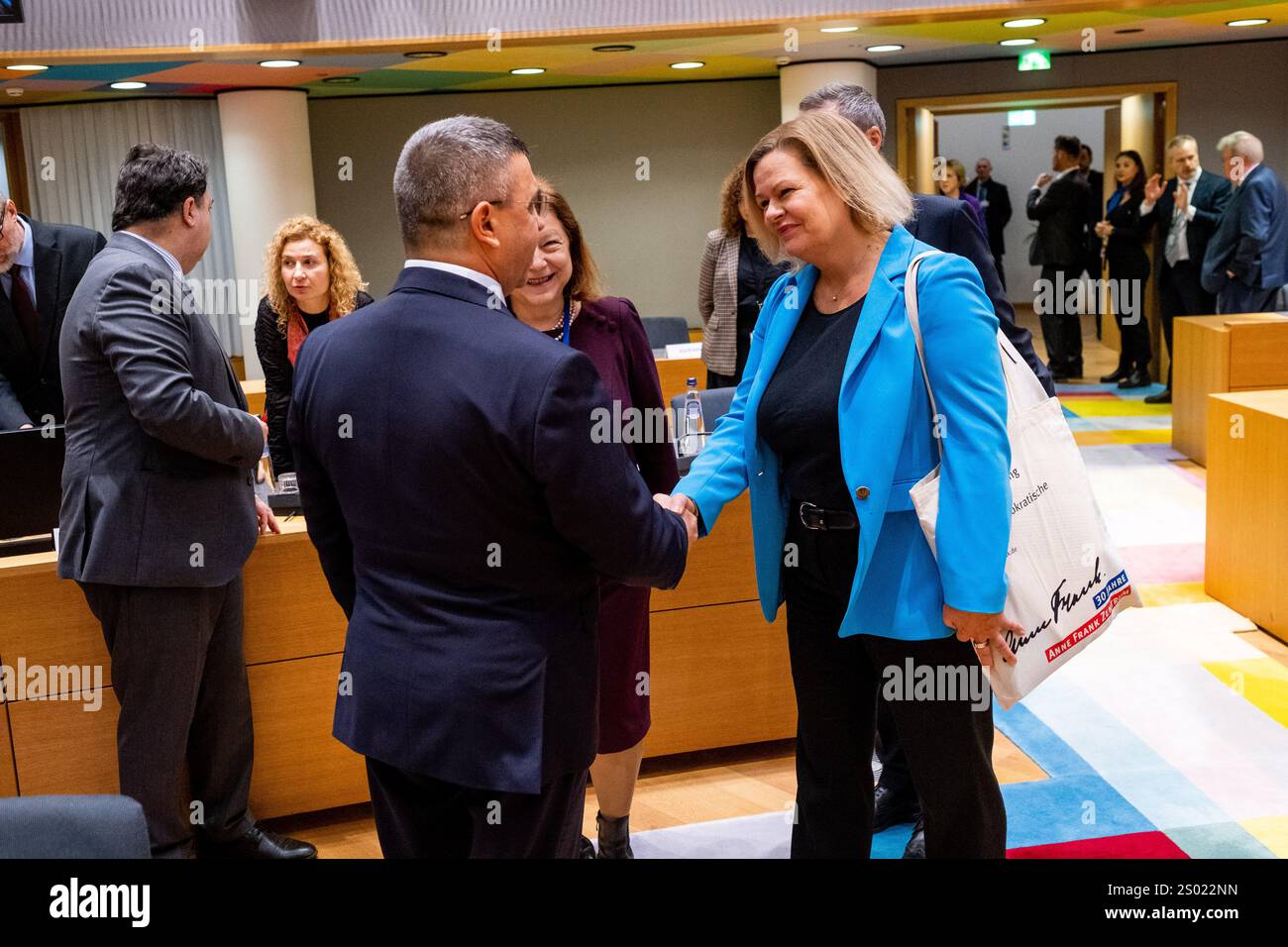 Atanas ILKOV and Nancy FAESER during the meeting of interior and ...