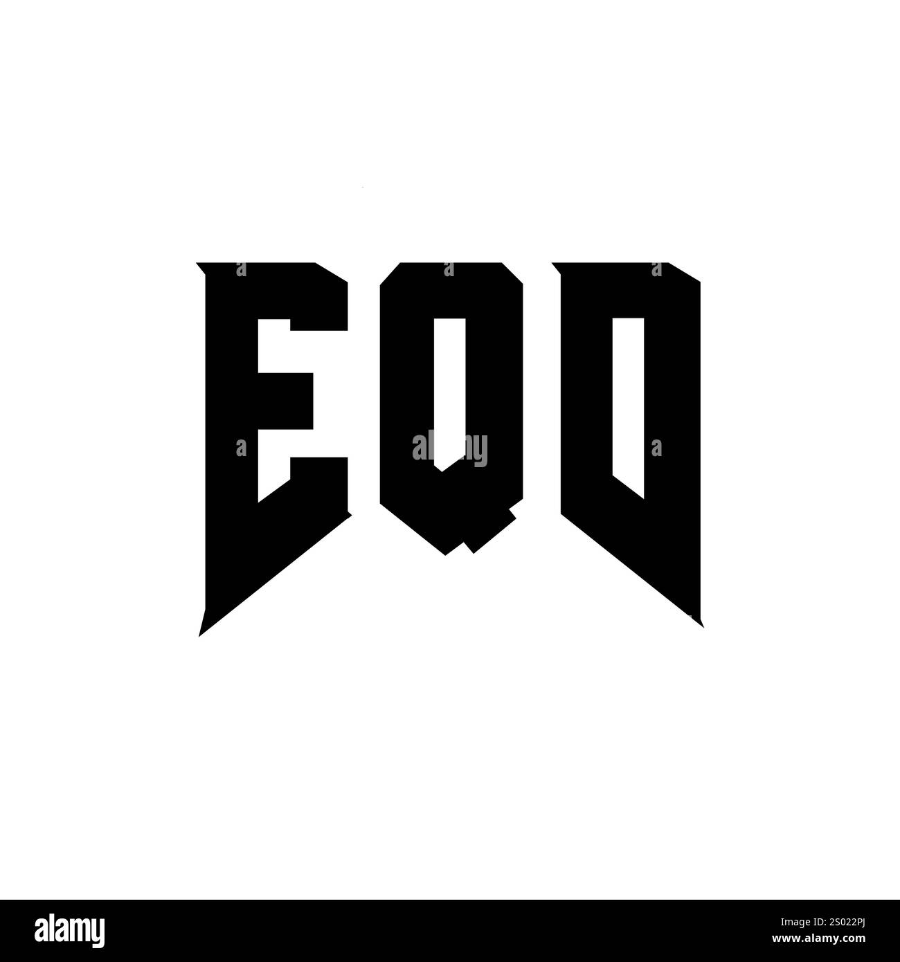 EQD letter logo design for technology company. EQD logo design black ...