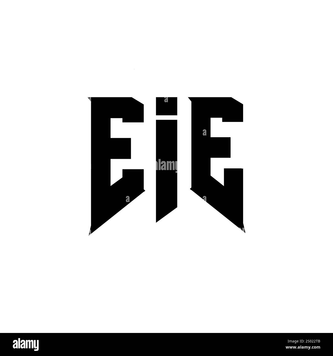 EIE letter logo design for technology company. EIE logo design black ...