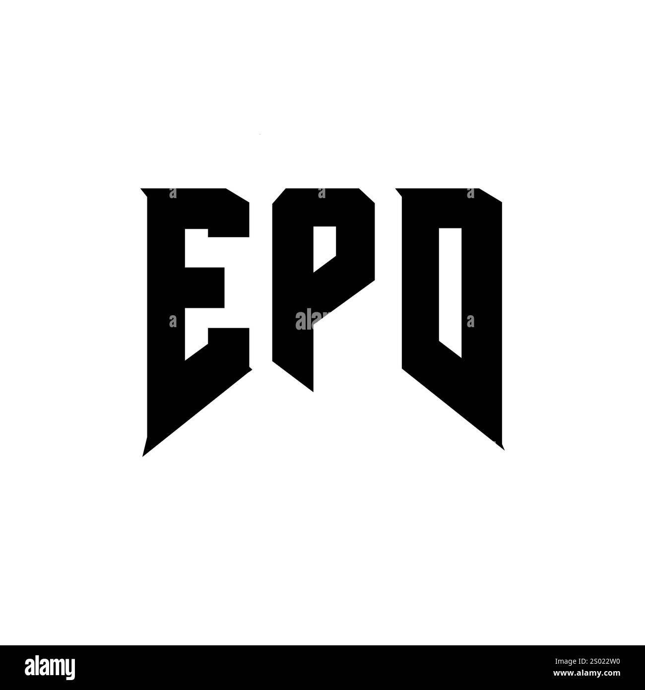 EPD letter logo design for technology company. EPD logo design black ...