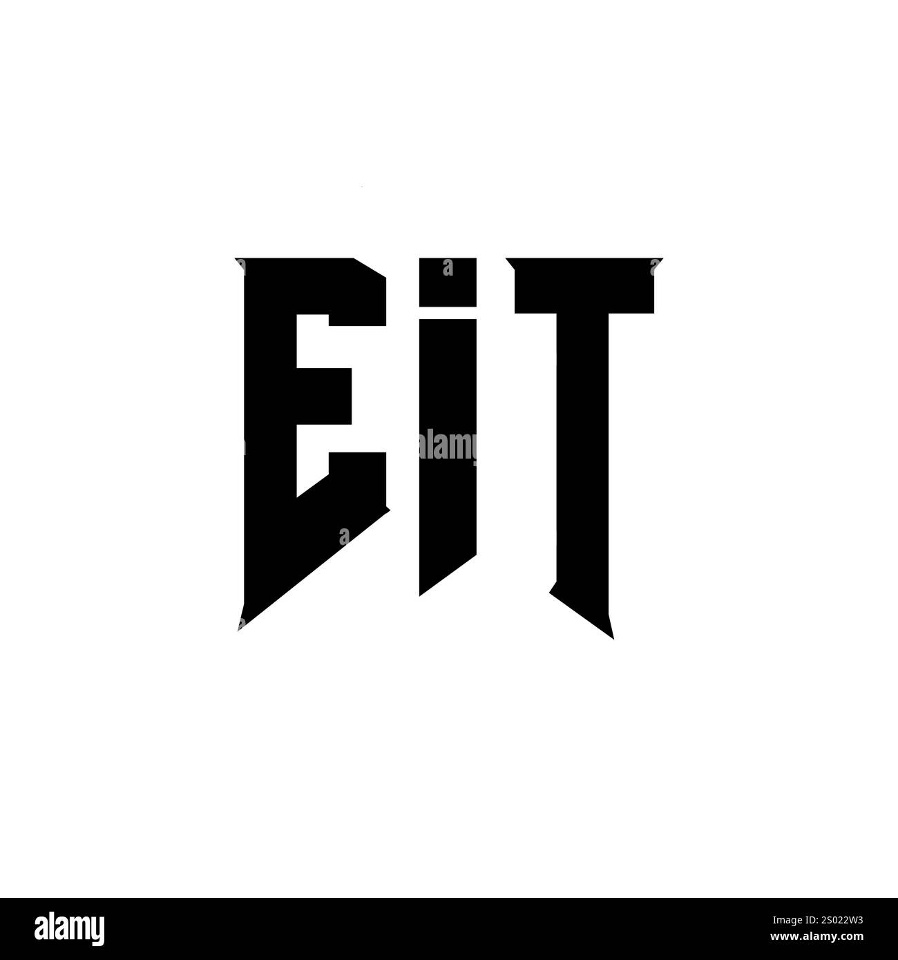 EIT letter logo design for technology company. EIT logo design black ...